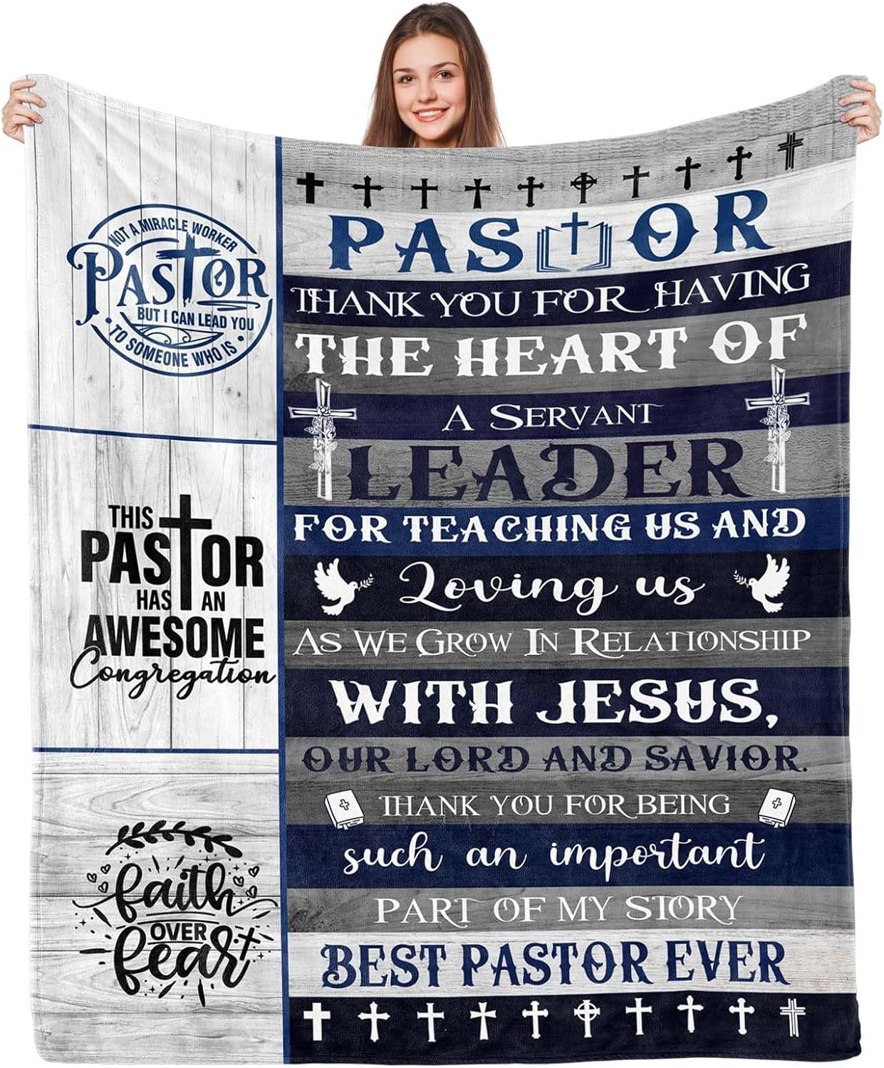 Pastor Appreciation Gifts Blanket, Pastor Gifts for Men, Pastor ...