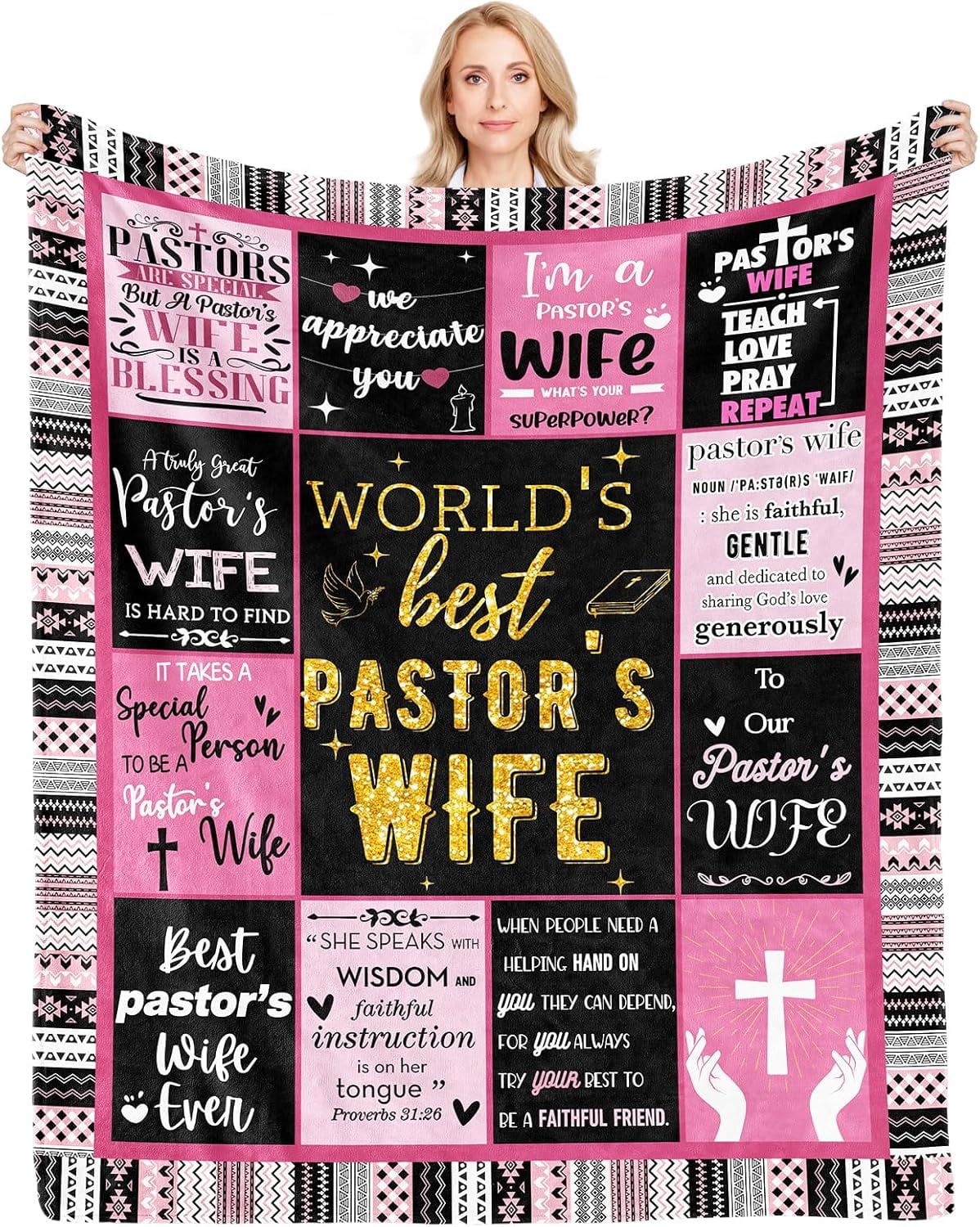 Pastor Appreciation Gifts, Pastor Gifts for Men, Pastor Gifts Blanket ...