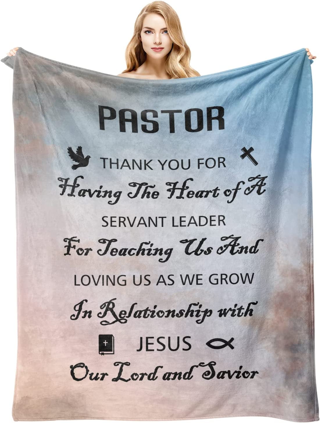 Pastor Appreciation Gifts, Gifts for Pastor Blanket 60"x50", Pastor ...
