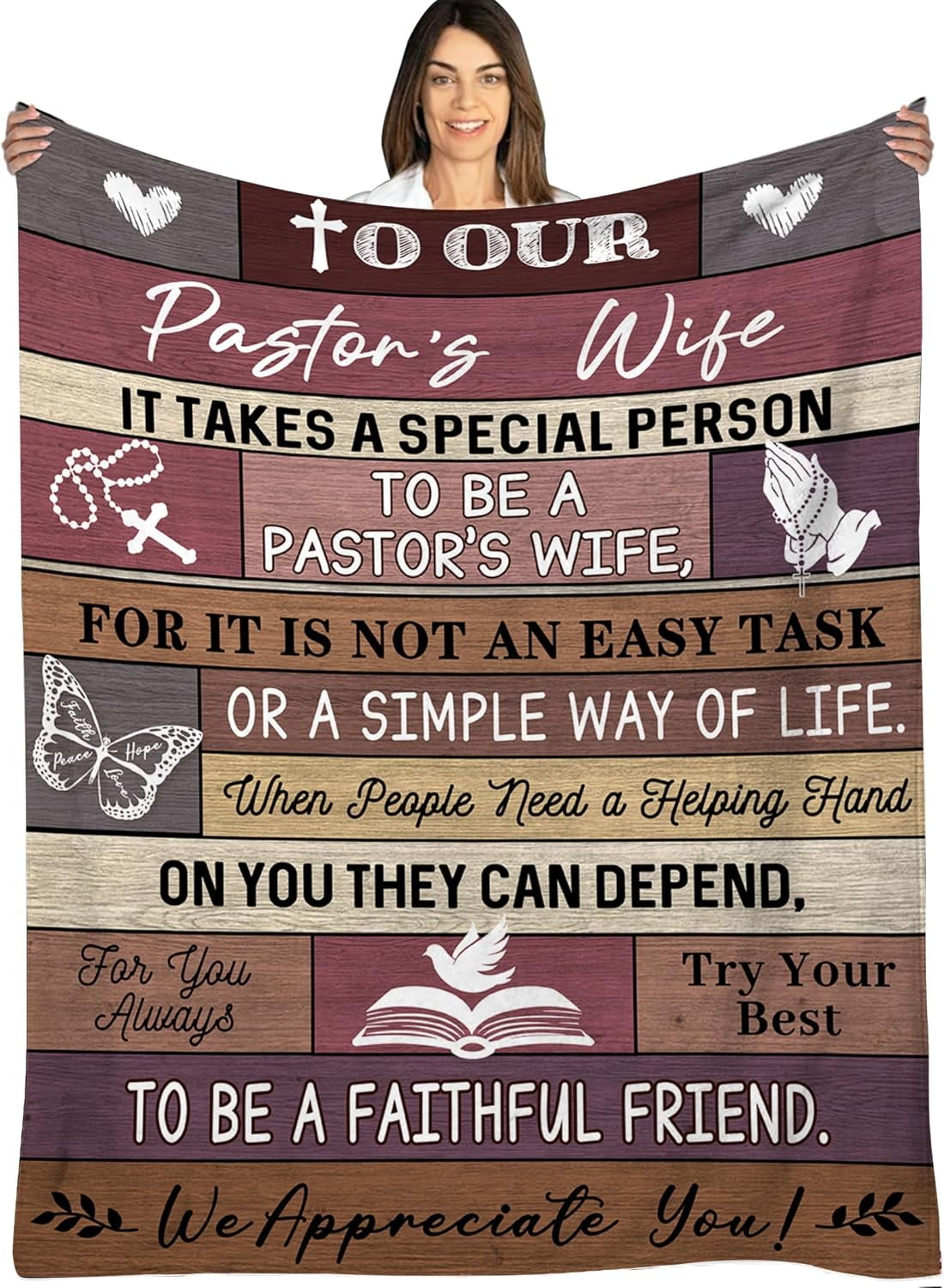 Pastor Appreciation Gifts for Men, Pastor Gifts for Men Memorable Throw ...