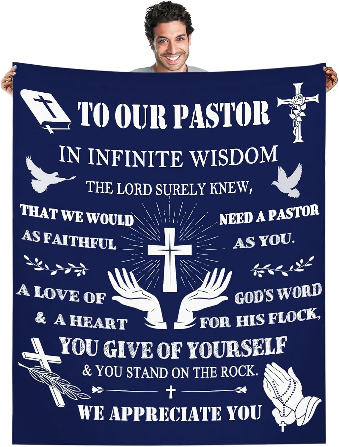 Pastor Appreciation Gifts, Pastor Blanket 50 * 60in, Pastor Gifts for ...