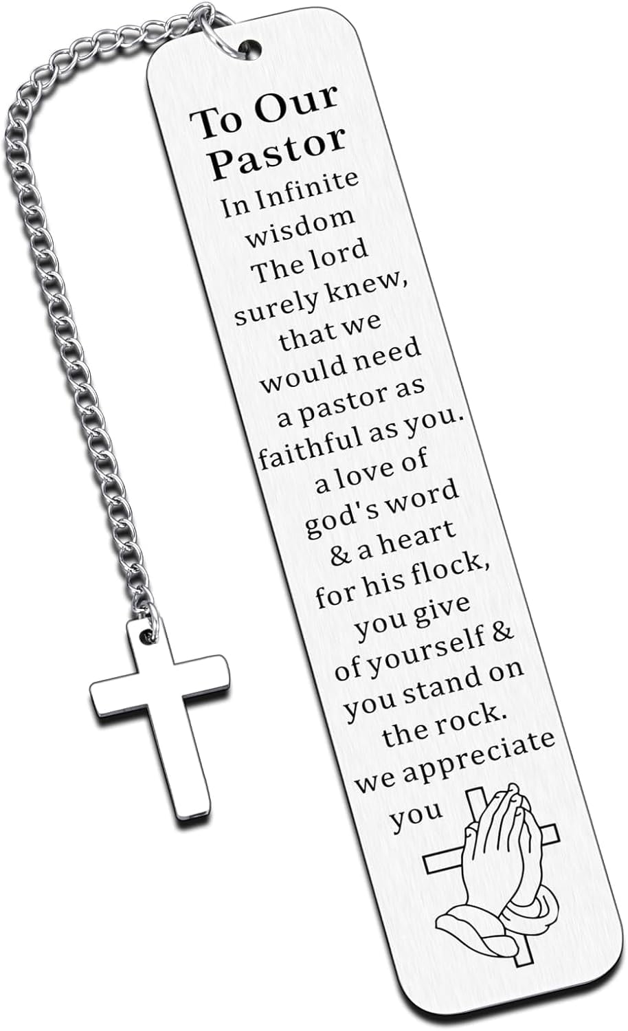 Pastor Appreciation Gifts Pastor Gifts for Men Women Thank You Bookmark ...