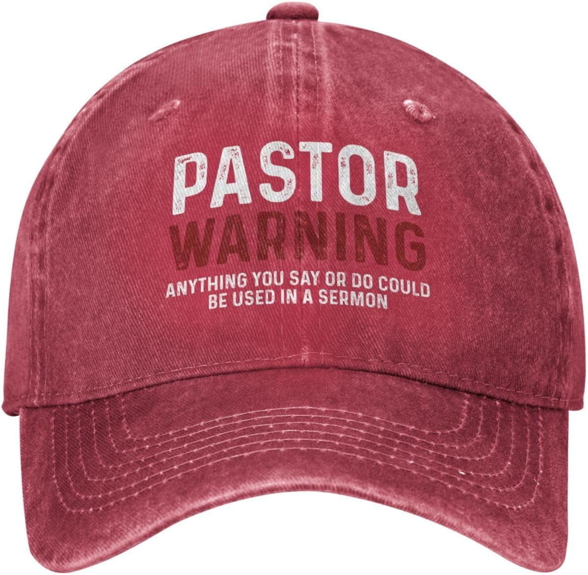 Pastor Appreciation Gifts Pastor Gifts for Men, Warning Hat, Warning ...