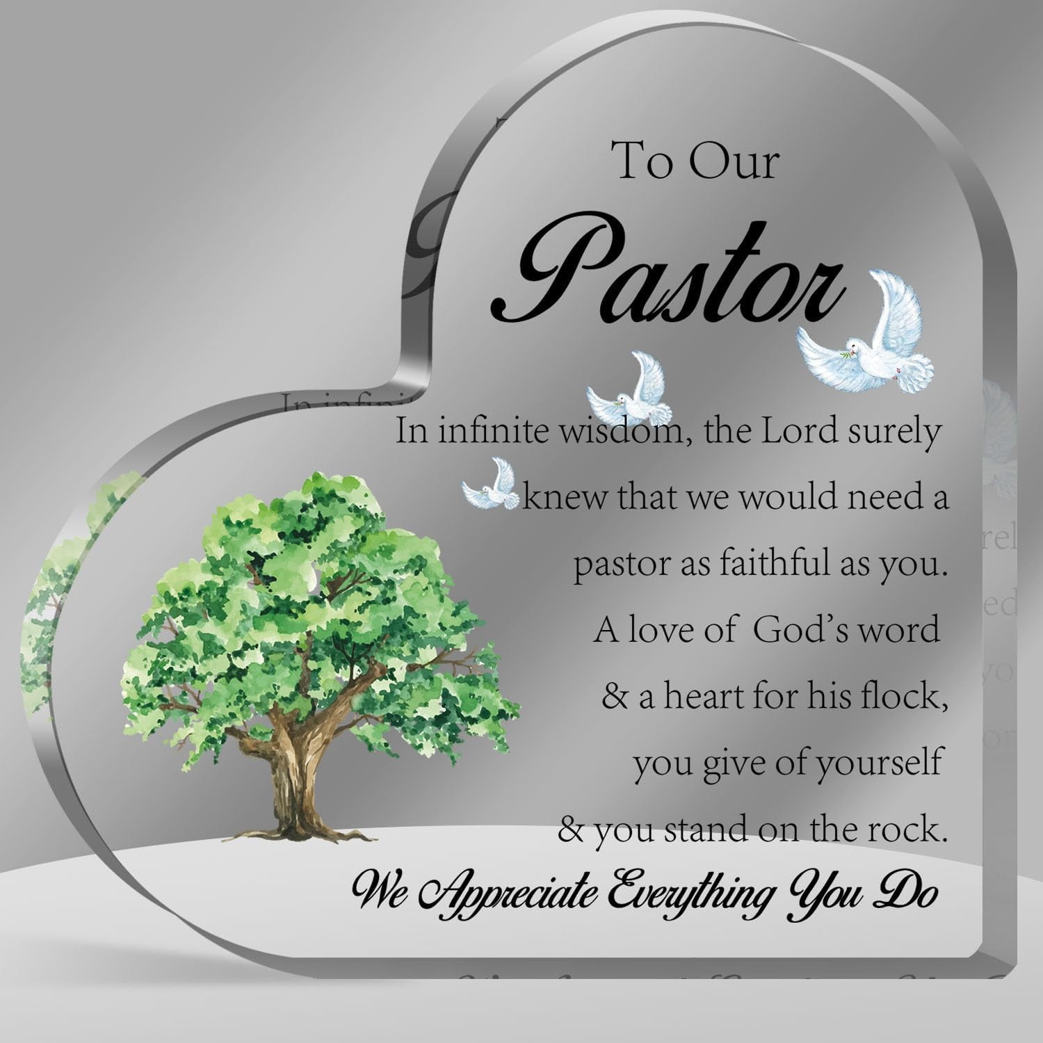 Pastor Appreciation Gifts, Pastor Thank You Gift For Men Women, Acrylic ...