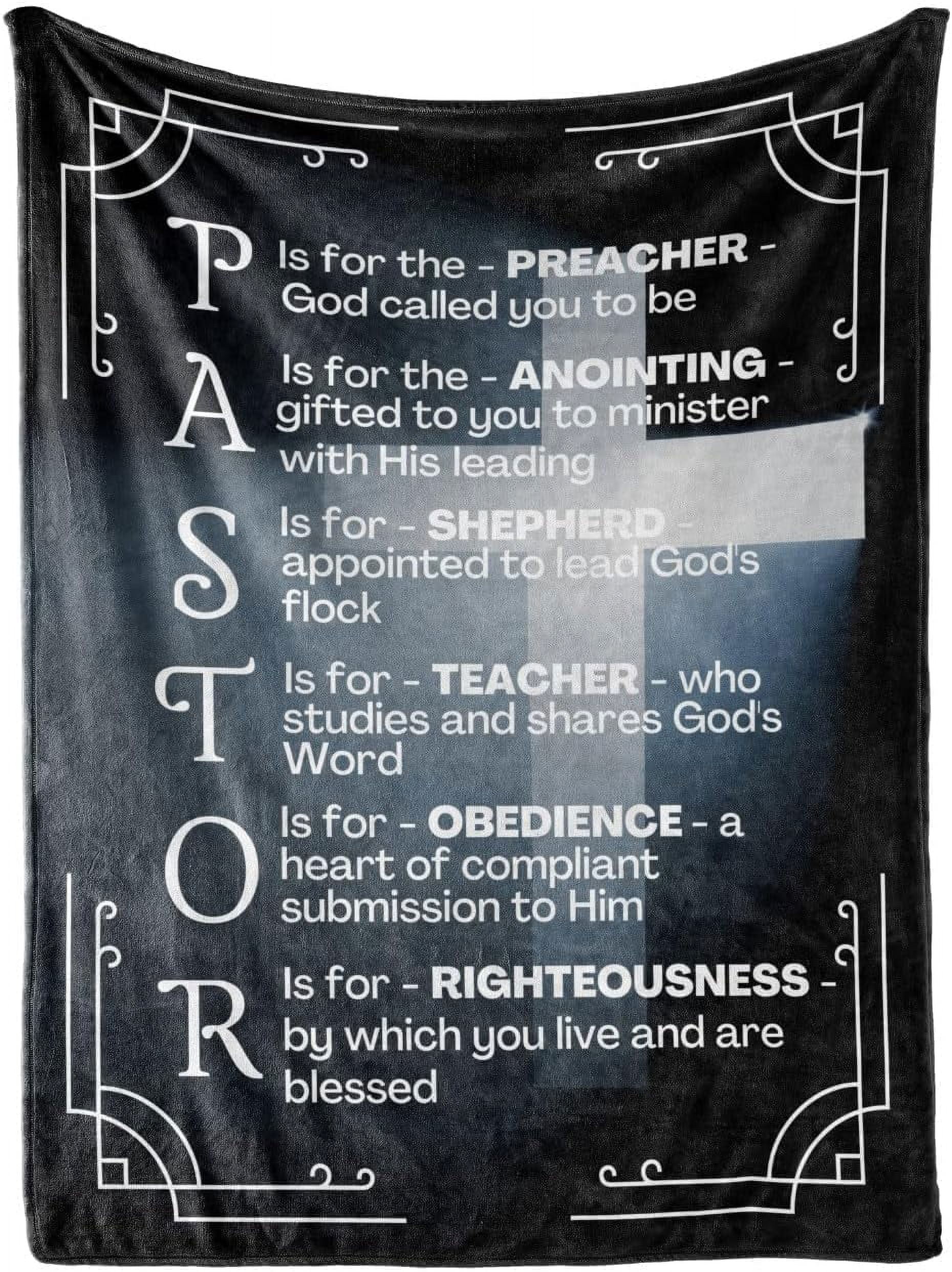Pastor Appreciation Gifts for Men, Throw Blanket - Thank You Presents ...