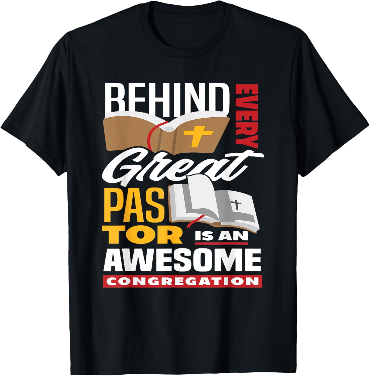 Pastor Awesome Congregation Clergy Preacher Minister T-Shirt - Walmart.com