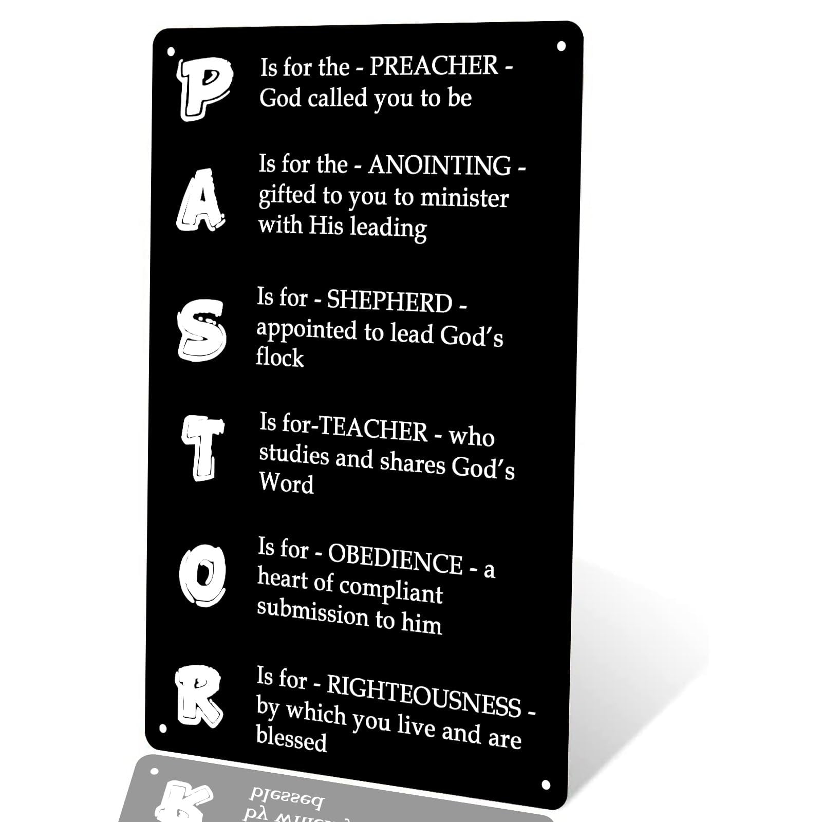 Pastor Definition A Great Appreciation Gift Idea for Preachers or Ministers Sign Metal Tin Signs ...
