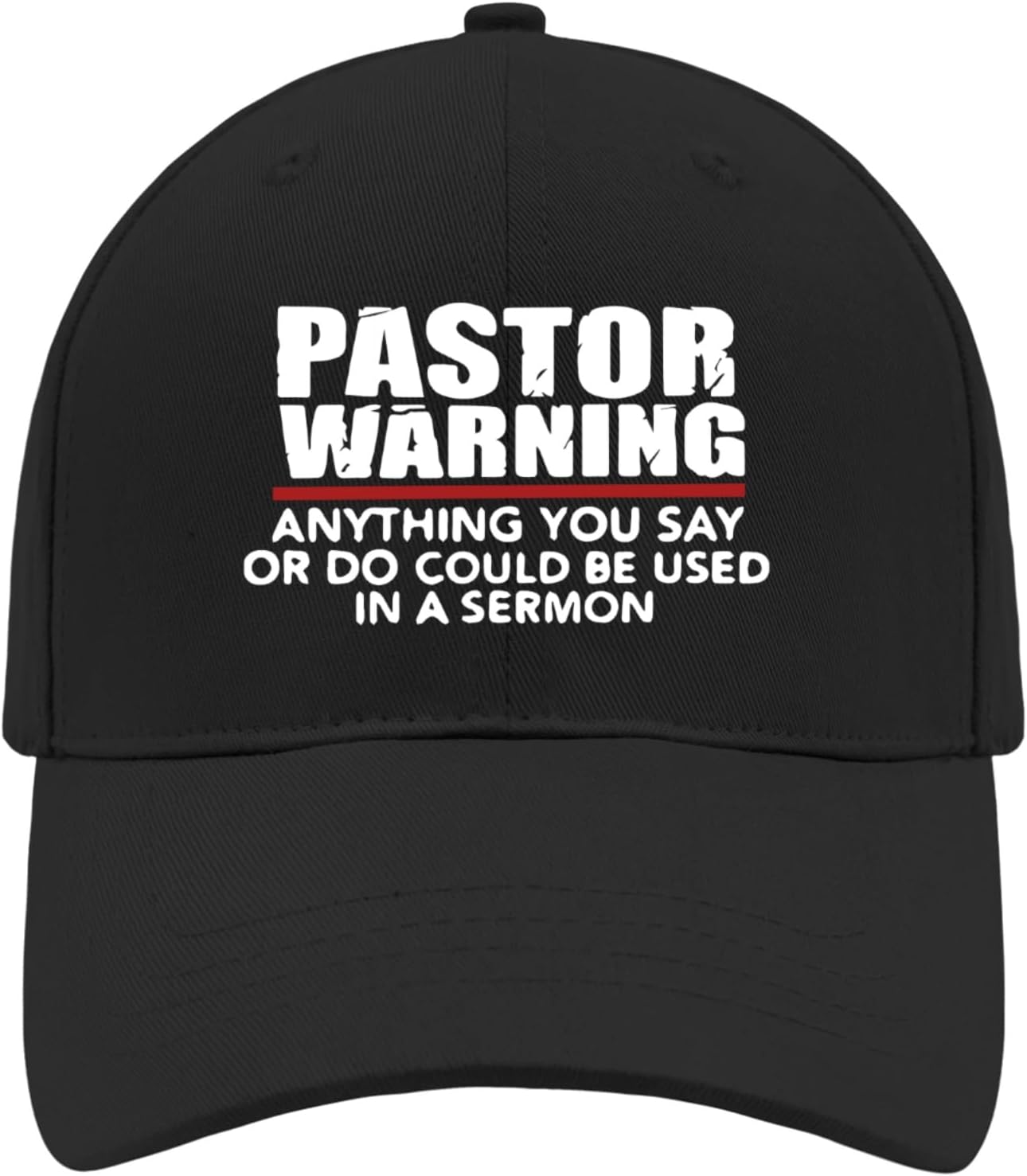 Pastor Gift Pastor Warning Anything You say Hat Hat Men Trendy Mesh Cap ...