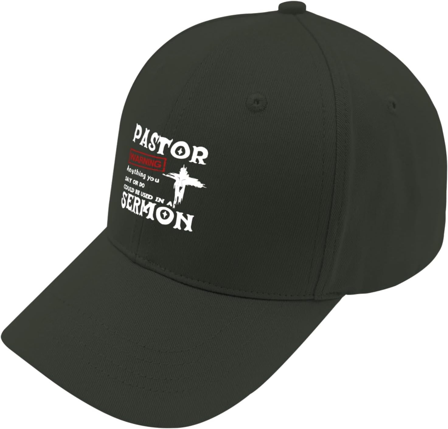 Pastor Gift Pastor Warning Anything You say Hat Trucker Hat Men Funny ...