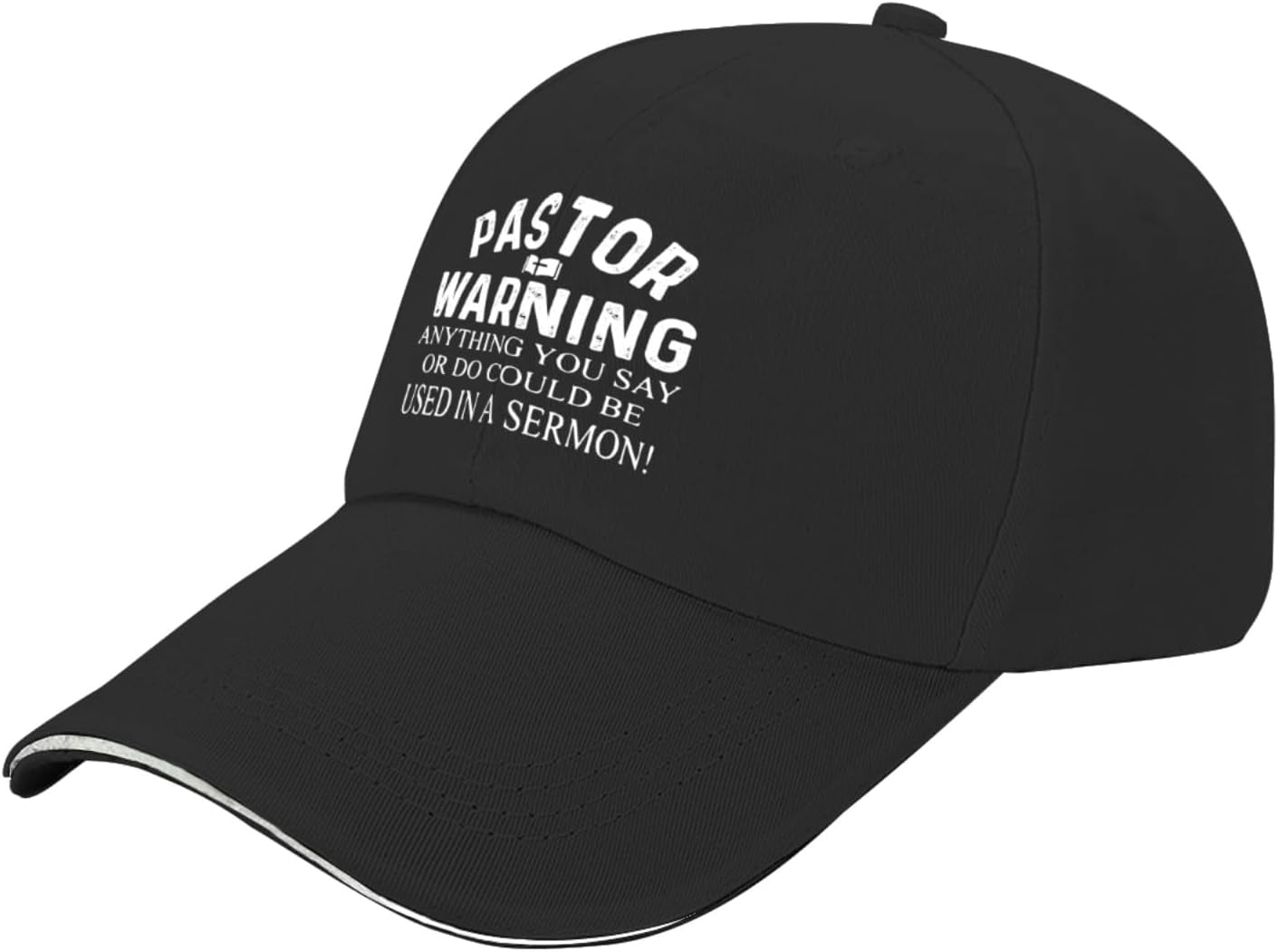Pastor Gift Pastor Warning Anything You say Hat Trucker Hat Men Vintage ...