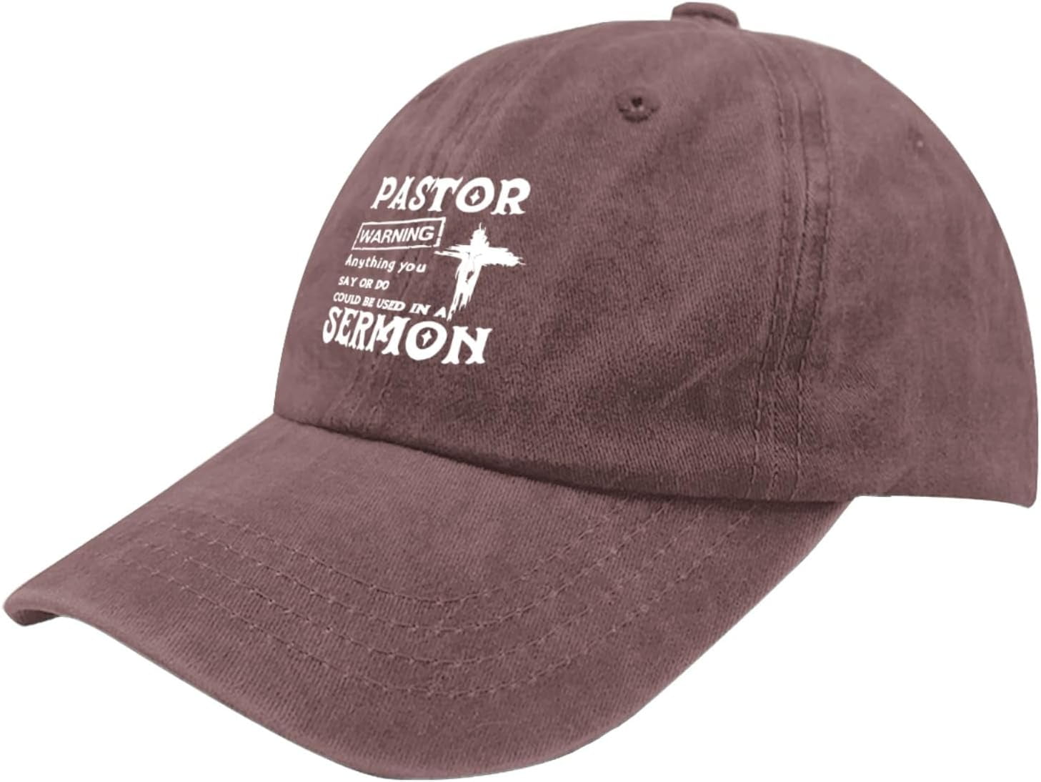 Pastor Gift Pastor Warning Anything You say Trucker Hat Men Vintage ...