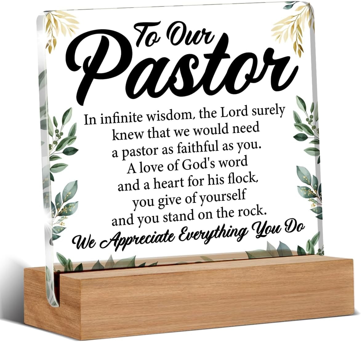 Pastor Gifts for Men Women - Thank You Appreciation Gifts for Pastor ...