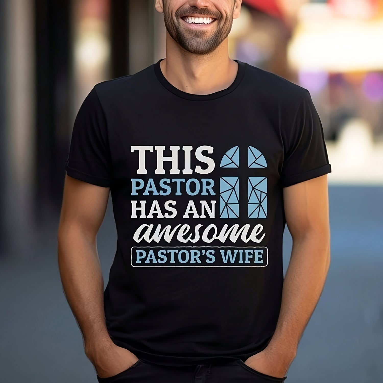Pastor T-Shirt - This Pastor Has An Aweme Pastor's Wife - Pastor ...