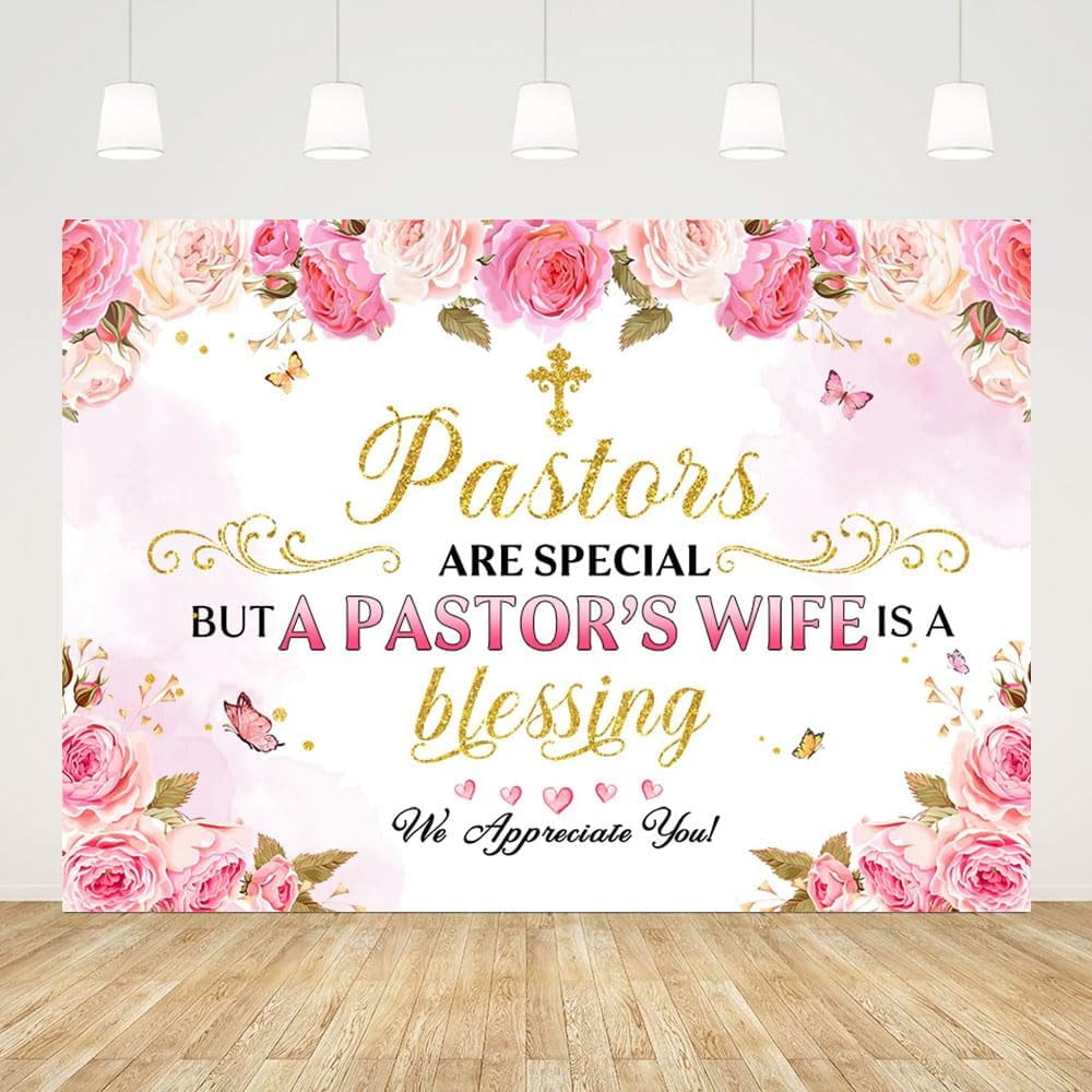 Pastor Wife Appreciation Backdrop Gifts for Women We Appreciate You ...