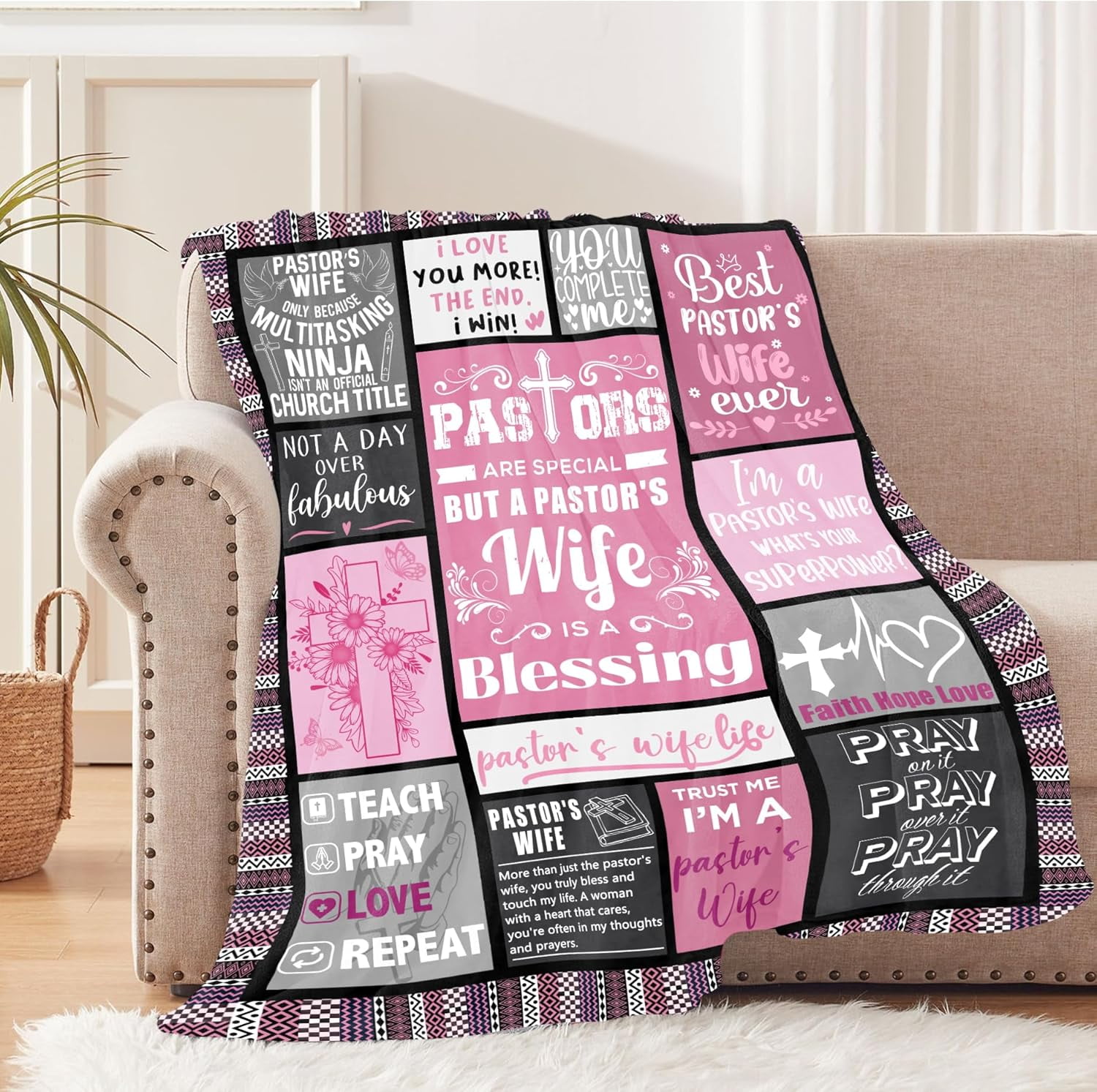 Pastor's Wife Appreciation Gifts, Pastor's Wife Blanket, Pastor ...