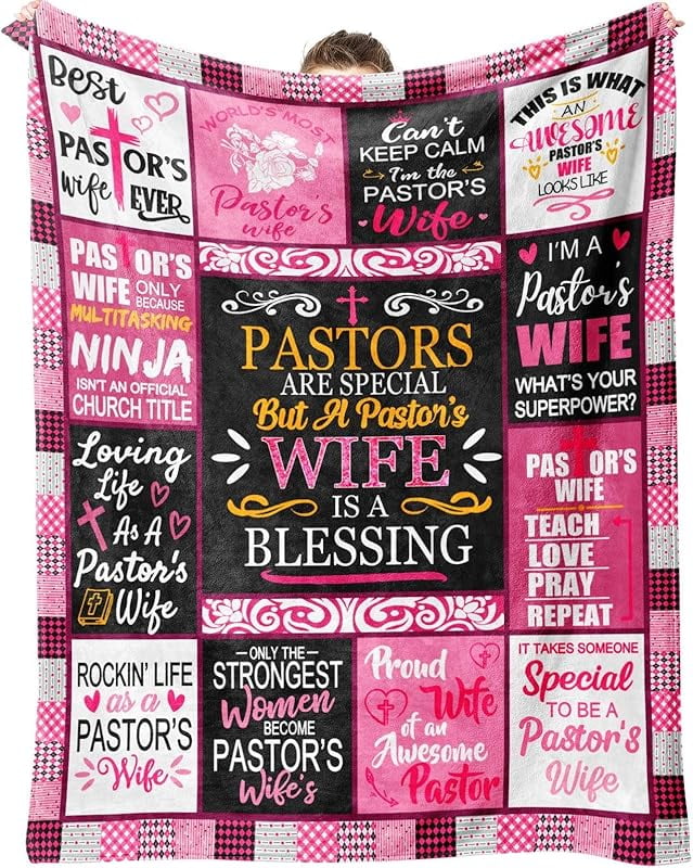 Pastor's Wife Throw Blanket Gift Soft Flannel Throw Blanket for Women ...