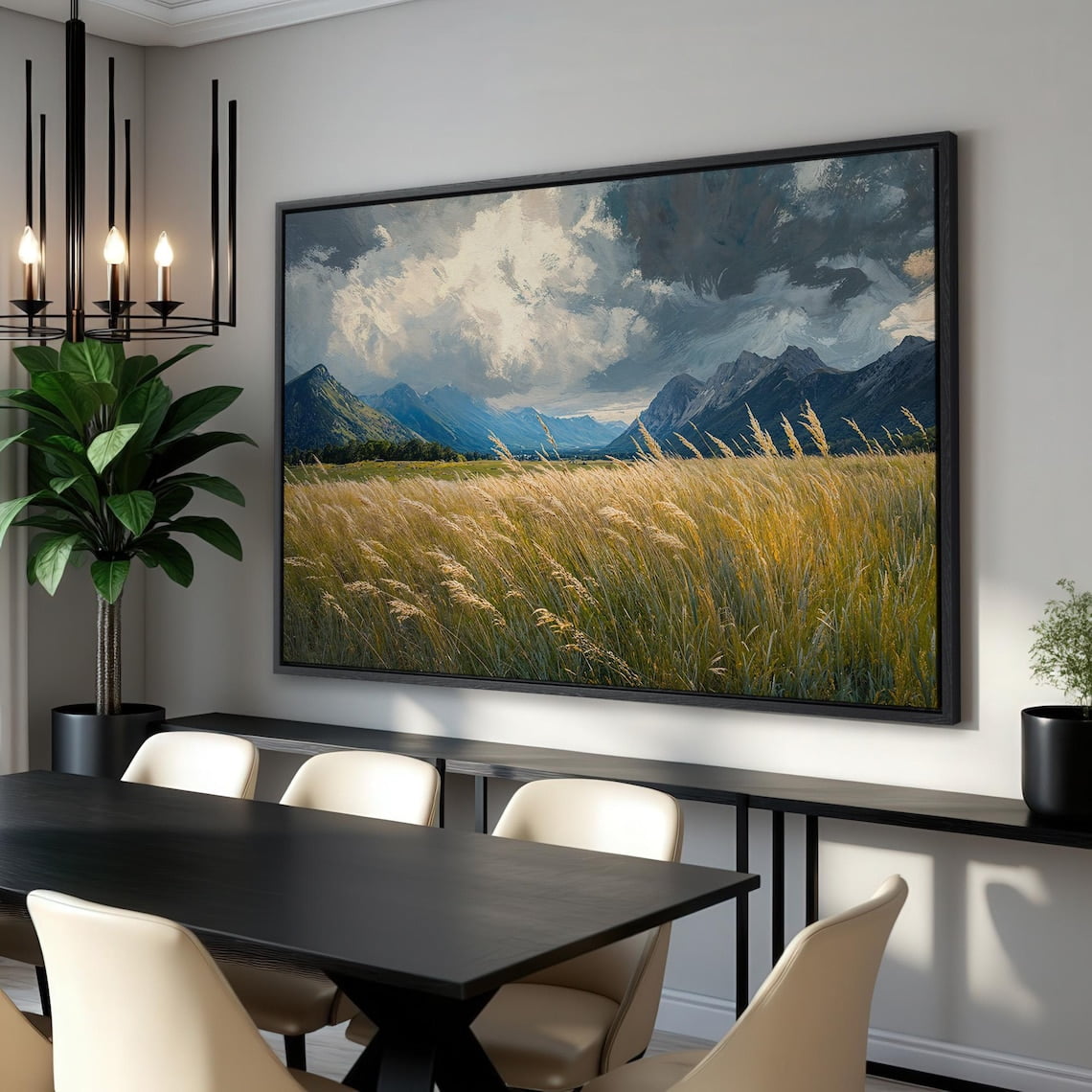 Pastoral Mountain Scenery - Poster, Countryside Landscape Art, For Her ...