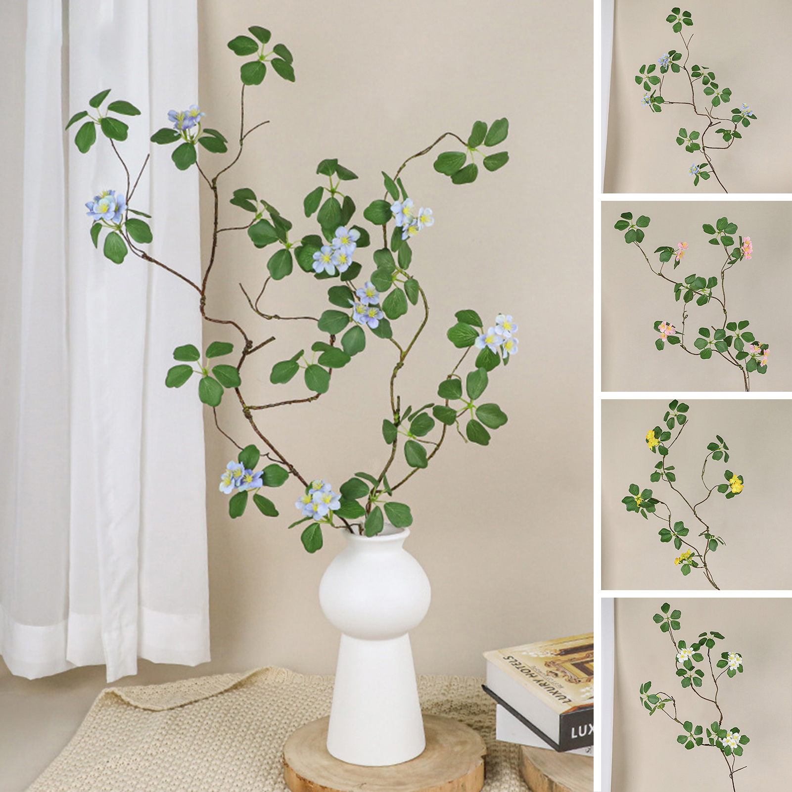 Pastoral Style Realistic Artificial Vine No Watering Not Withering ...