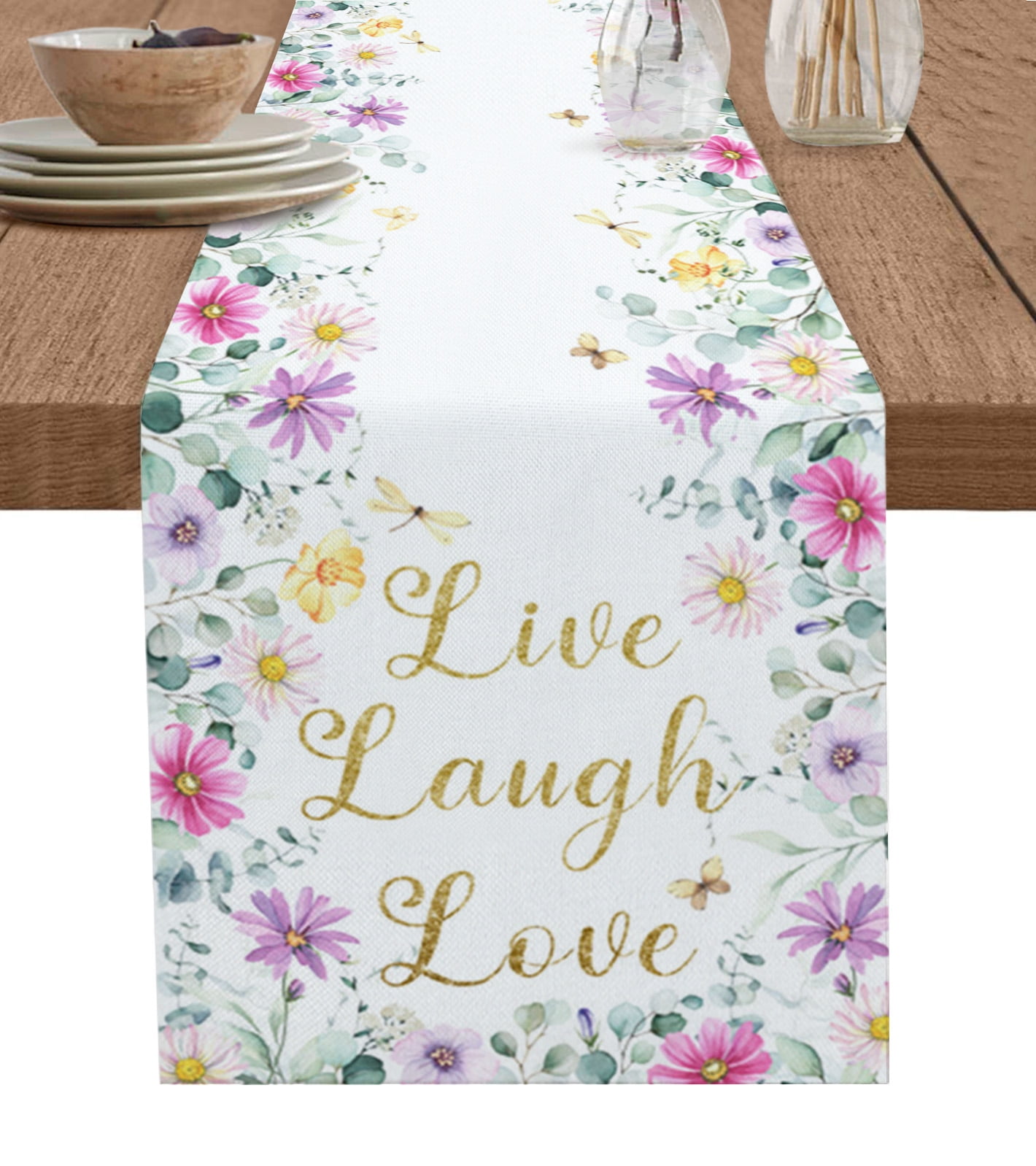 Pastoral Style Small Fresh Eucalyptus Leaves Table Runner Holiday Party ...