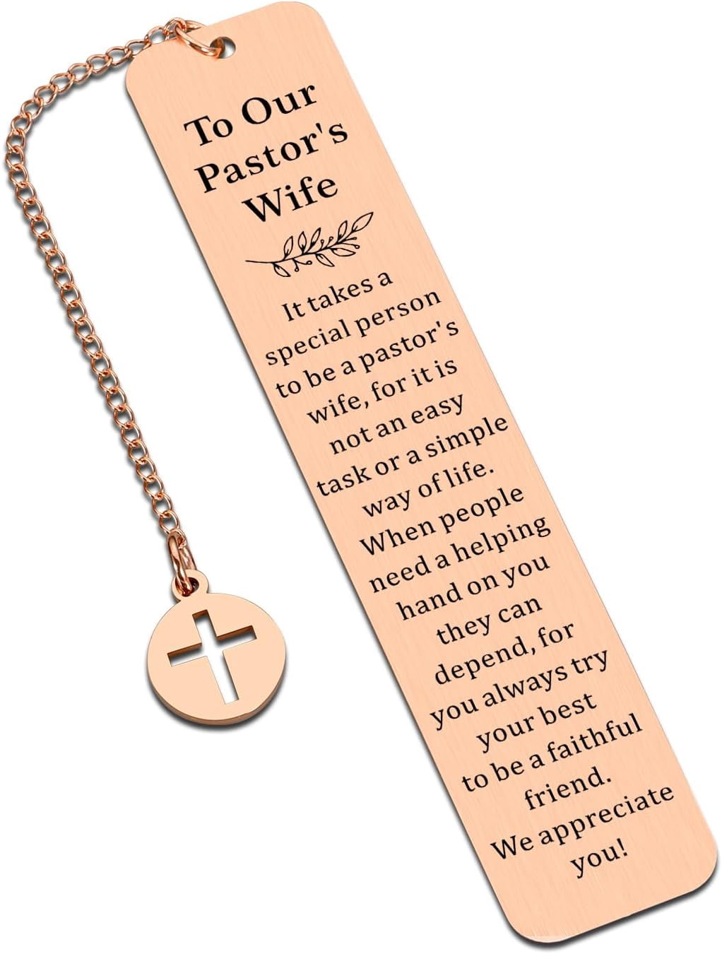 Pastors Wife Appreciation Gifts Pastor Bookmark Gifts for Women Men ...