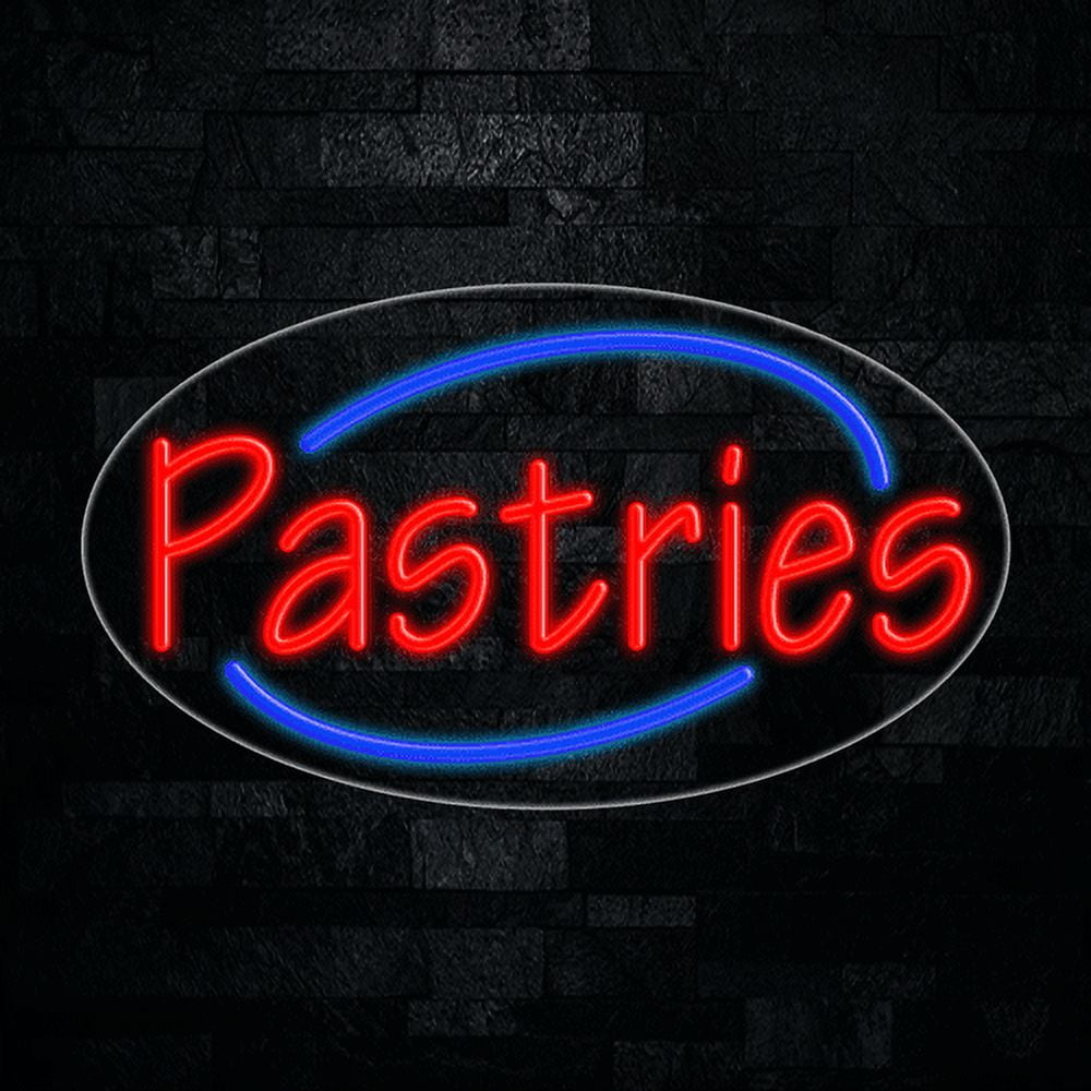 Pastries LED Neon Sign 28"L x 16"H #34638 - Walmart.com
