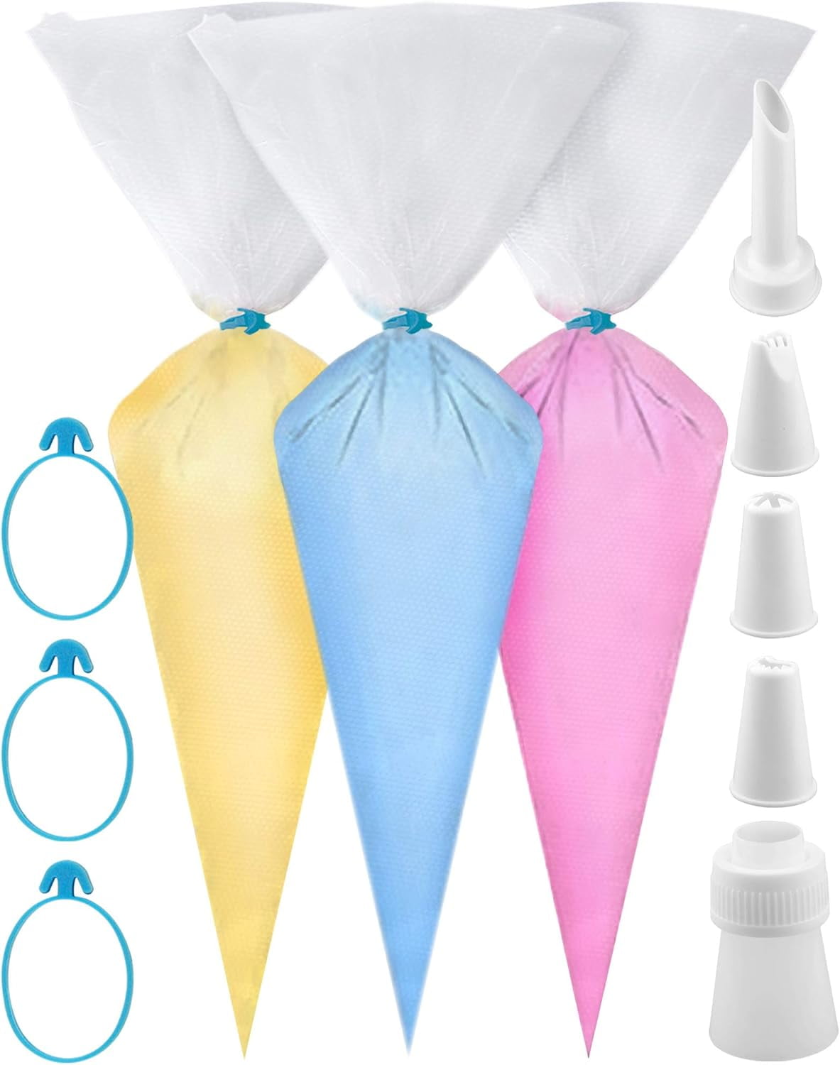 Pastry Bags - 100 Pieces 16 Inch [Extra Thick] Disposable Piping Bags ...