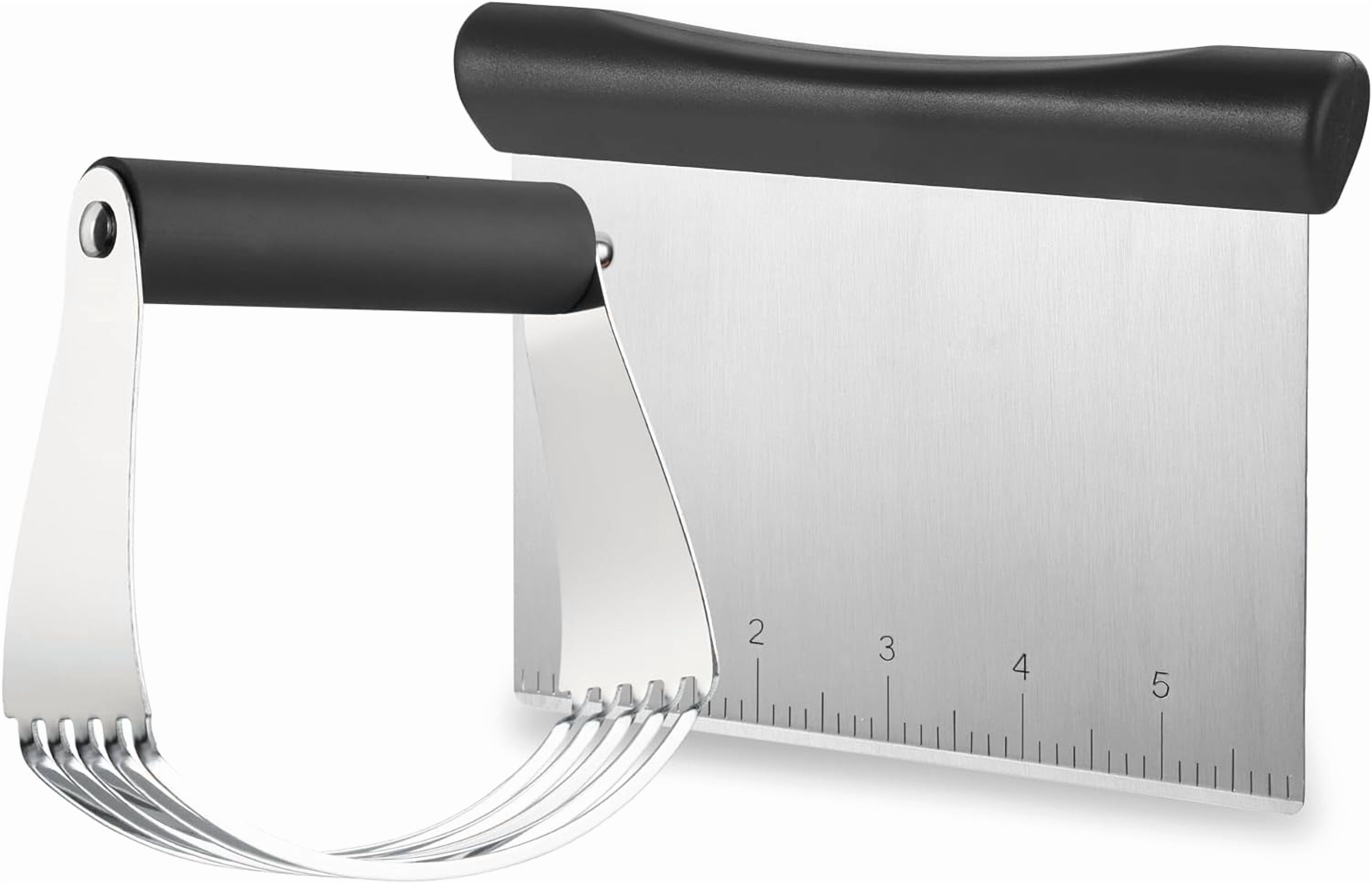 Pastry Dough Blender,Stainless Steel Pastry Blender & Bench Scraper for ...