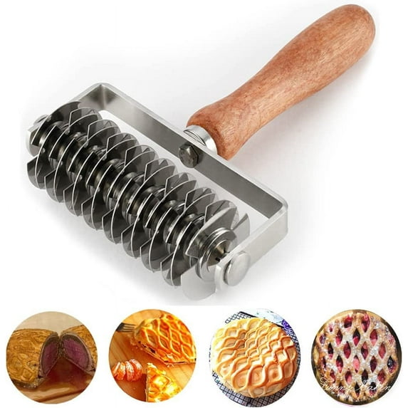 Pastry Lattice Roller Cutter - Stainless Steel Dough Lattice for Pie ...
