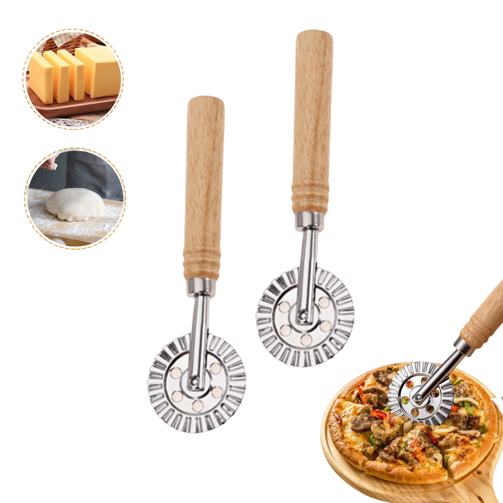 Pastry Roller Cutter,Pastry Wheel - Dough Stamp Cutter/Crimper, Pasta ...