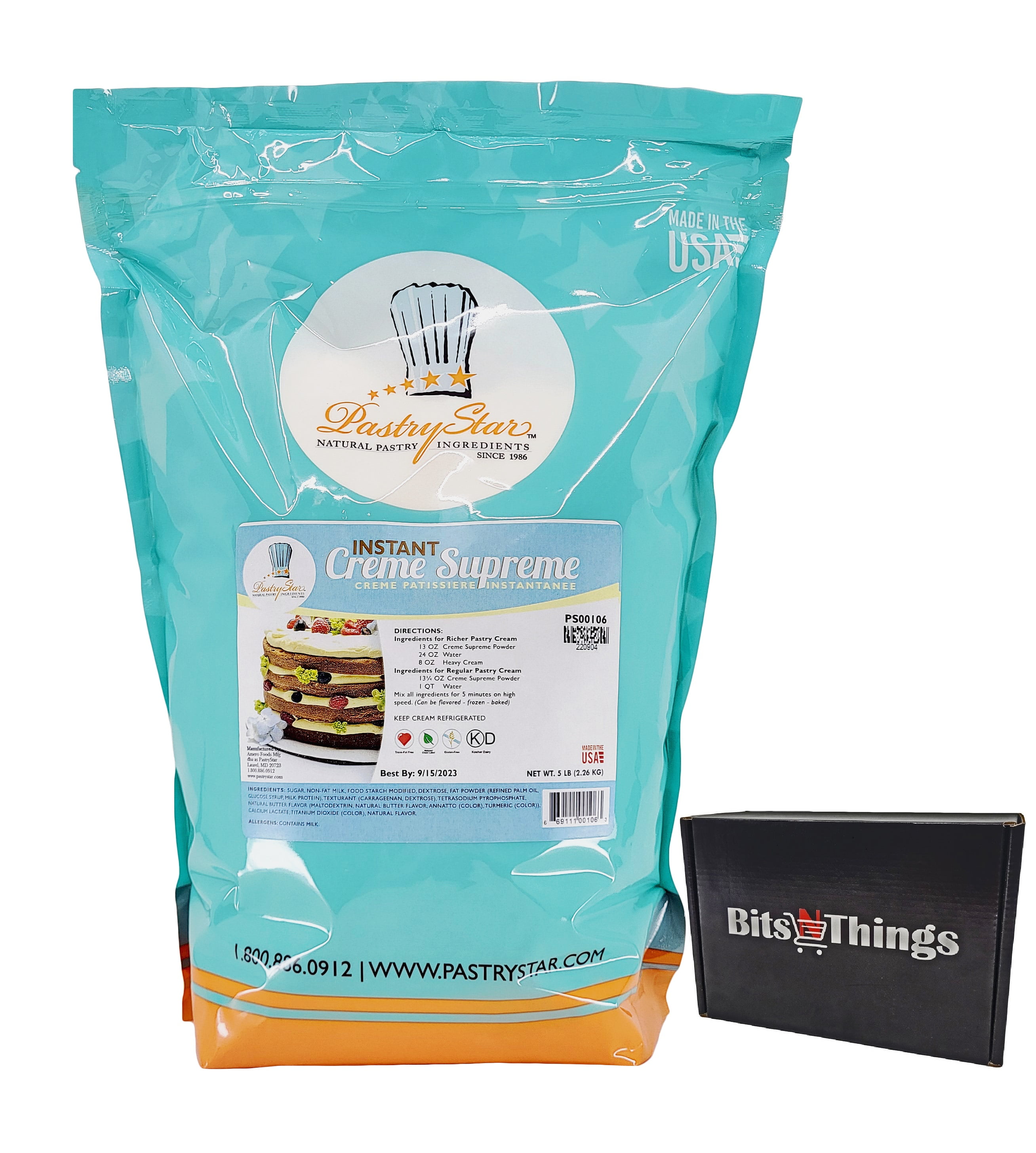 Pastry Star Instant Creme Supreme Mix | Classic Vanilla Pastry Creme ...