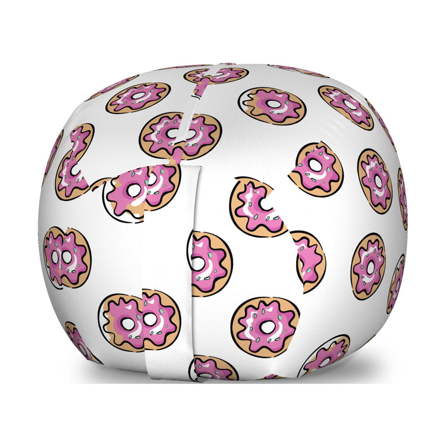 Pastry Storage Toy Bag Chair, Donuts Strawberry Sprinkles Dessert Yummy ...