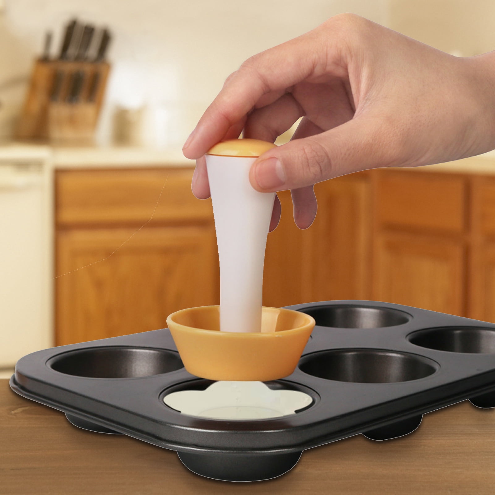 Pastry Tamper Heat Resistant Easy Thumping Plastic Muffin Mold Dough ...