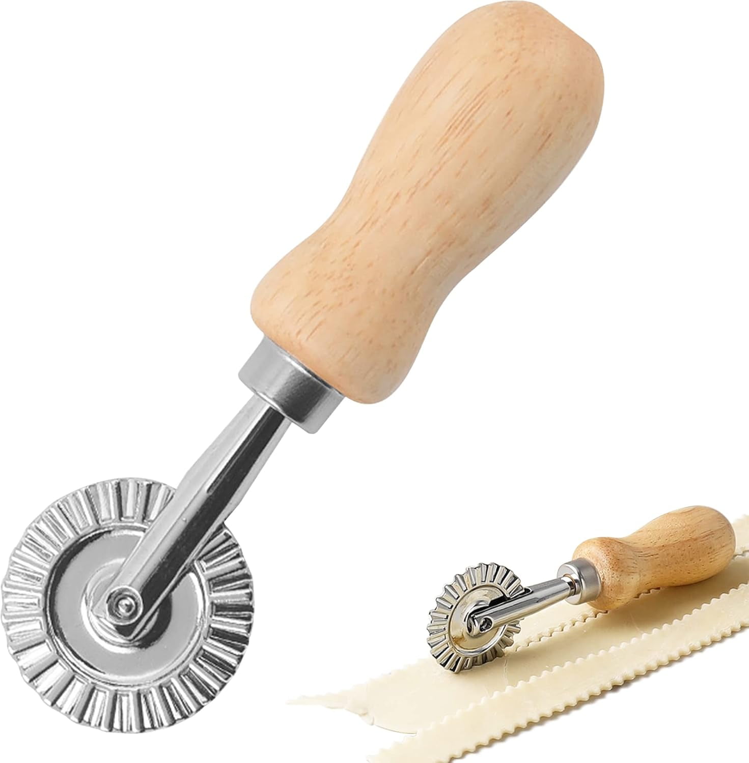 Pastry Wheel Cutter - 4.7 x 1.4 In Ravioli Cutter Wheel, Stamp for ...