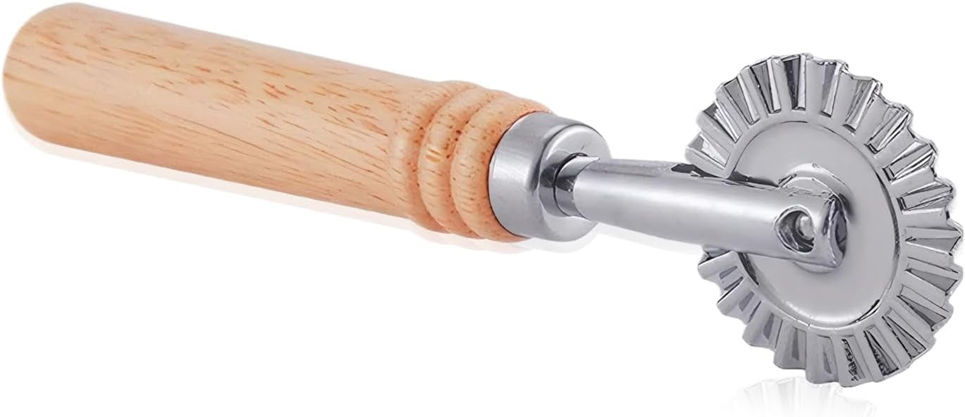 Pastry Wheel Cutter - Fluted Pasta Cutter Wheel - Dough Ravioli Pizza ...