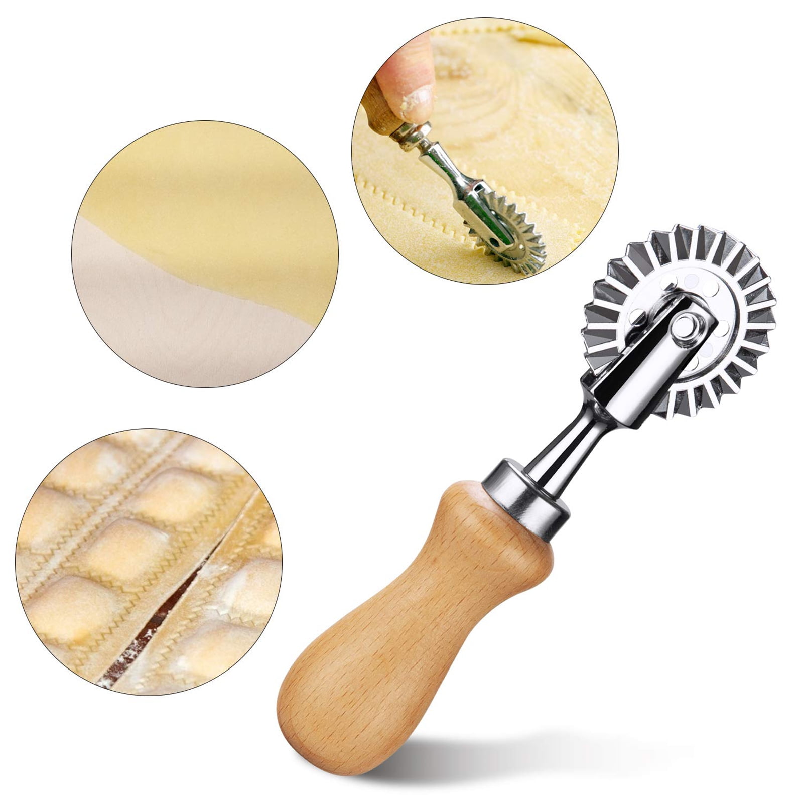 Baking Essential - Pastry Wheel Cutter, Pasta Cutter Wheel, Ravioli ...