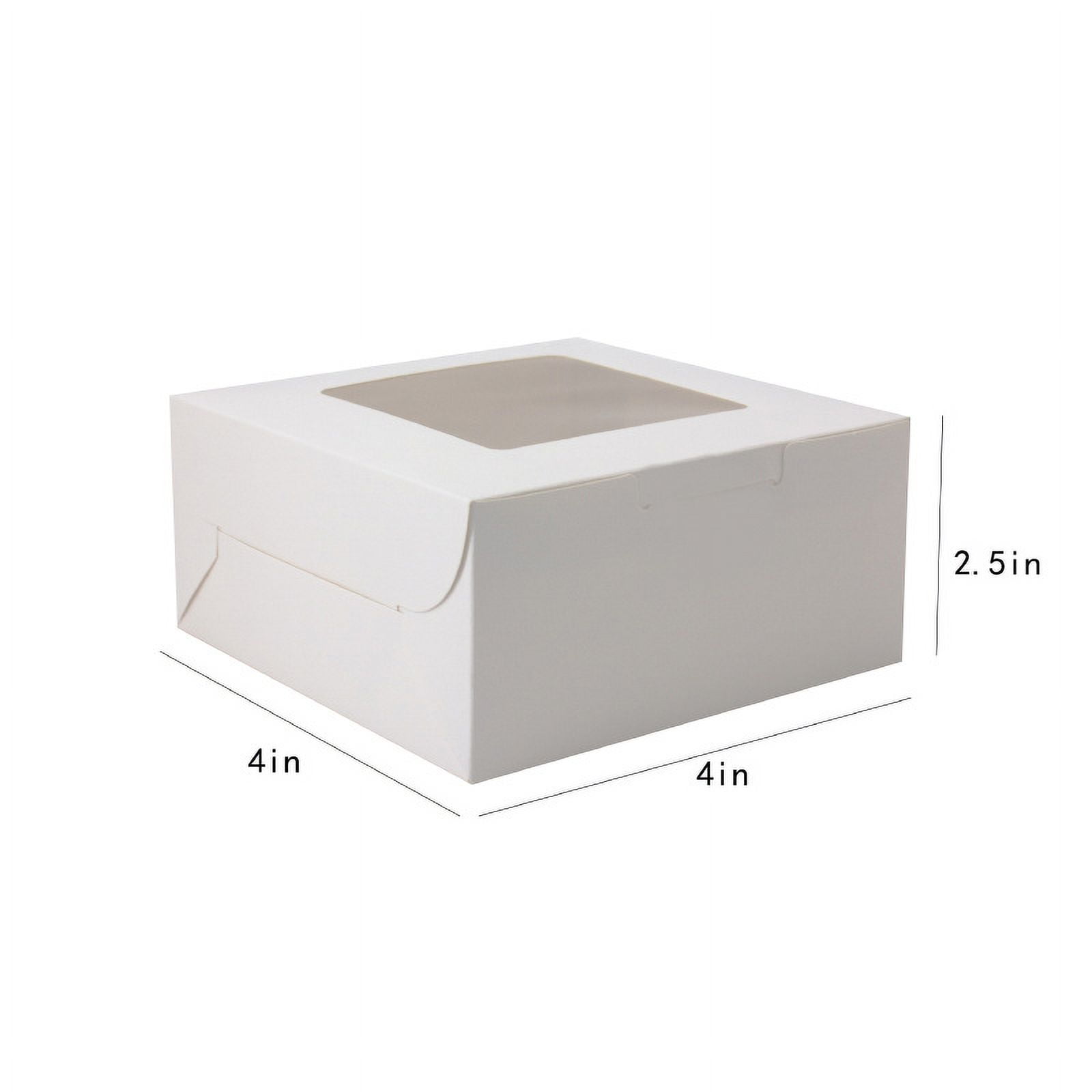 Pastry box cake dessert packaging window white cardboard Kraft carton ...