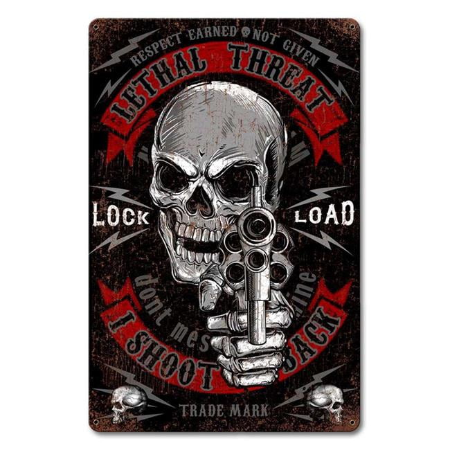 Pasttime Signs 12 x 18 in. I Shoot Back Metal Sign - Walmart.com