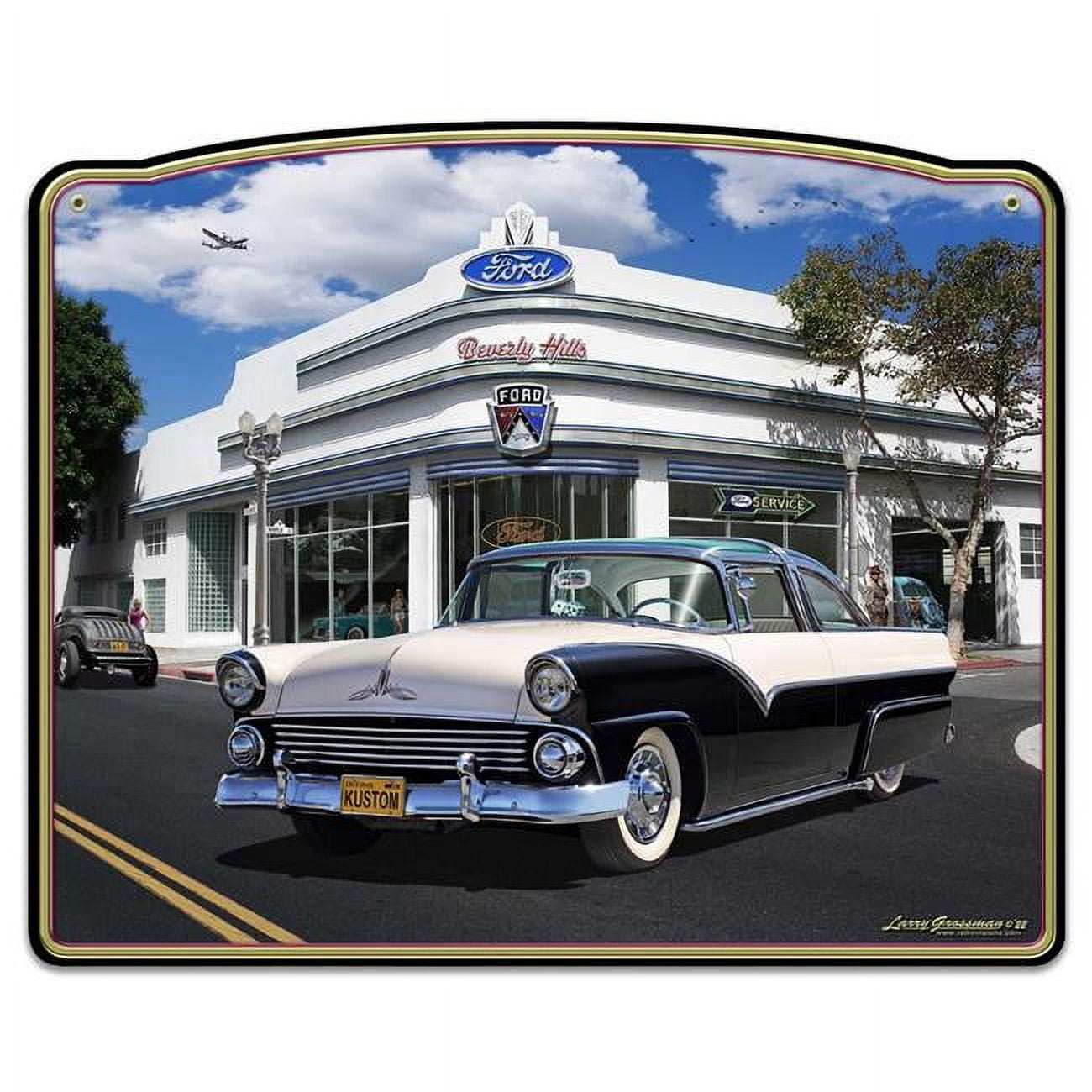 Pasttime Signs 18 x 15 in. 1955 Ford Dealership Metal Sign - Walmart.com