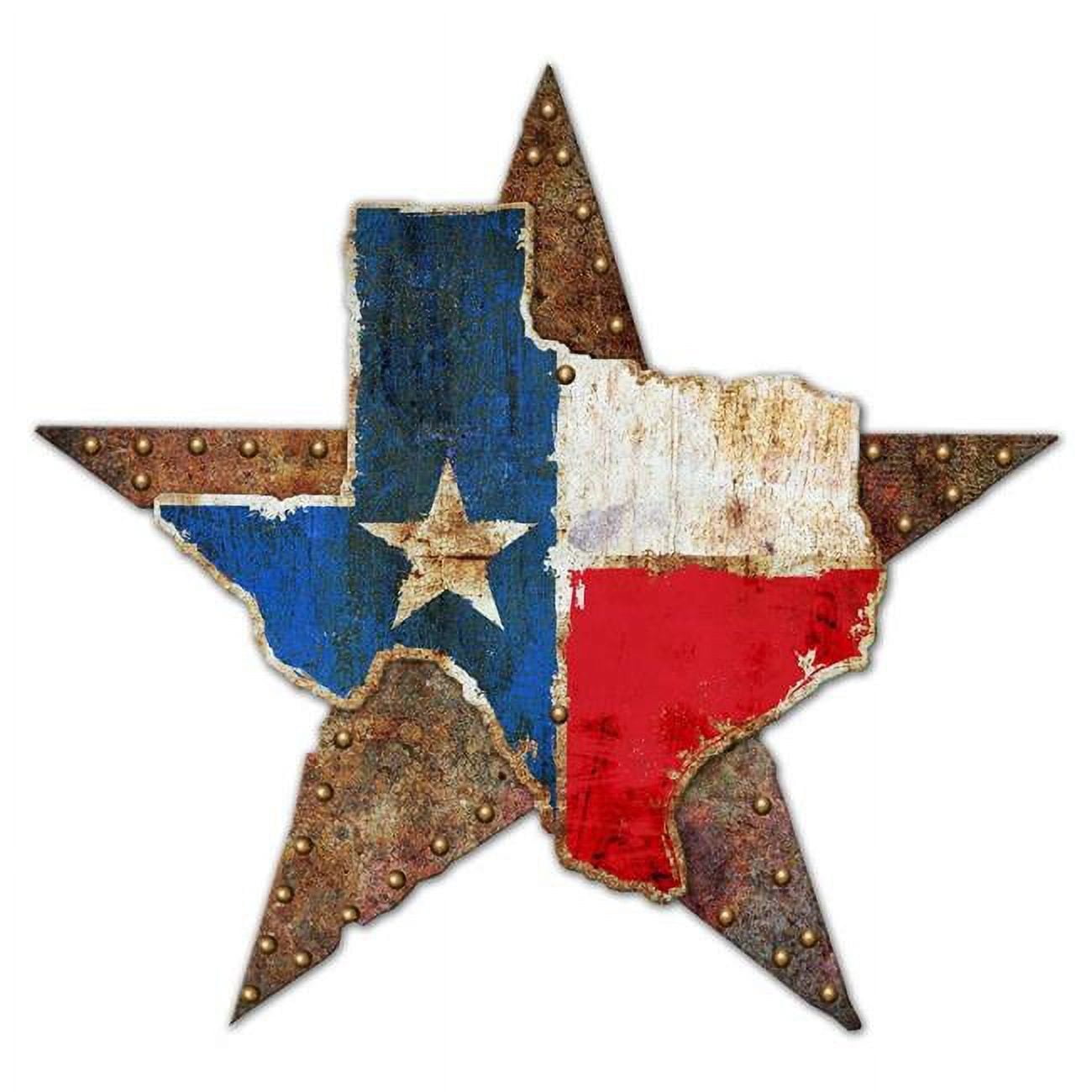 Pasttime Signs 39 x 39 in. 3D Texas Star Vintage Metal Sign - Walmart.com