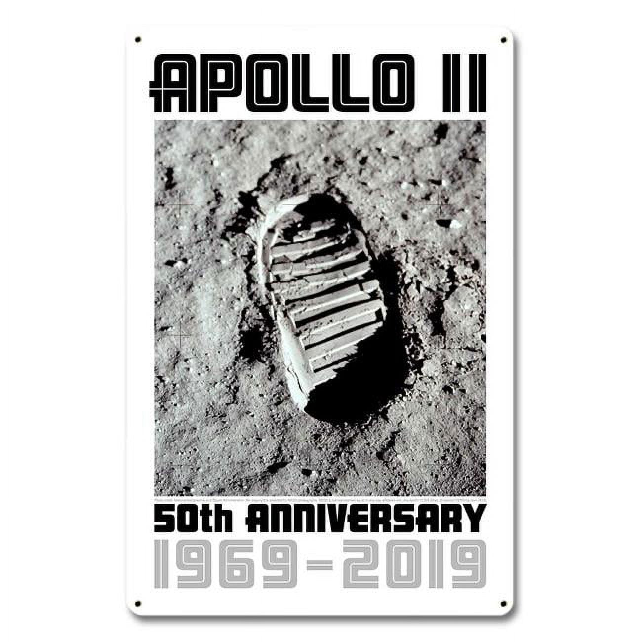 Pasttime Signs AGS028 12 x 18 in. Satin - Apollo 11 50th Anniversary ...