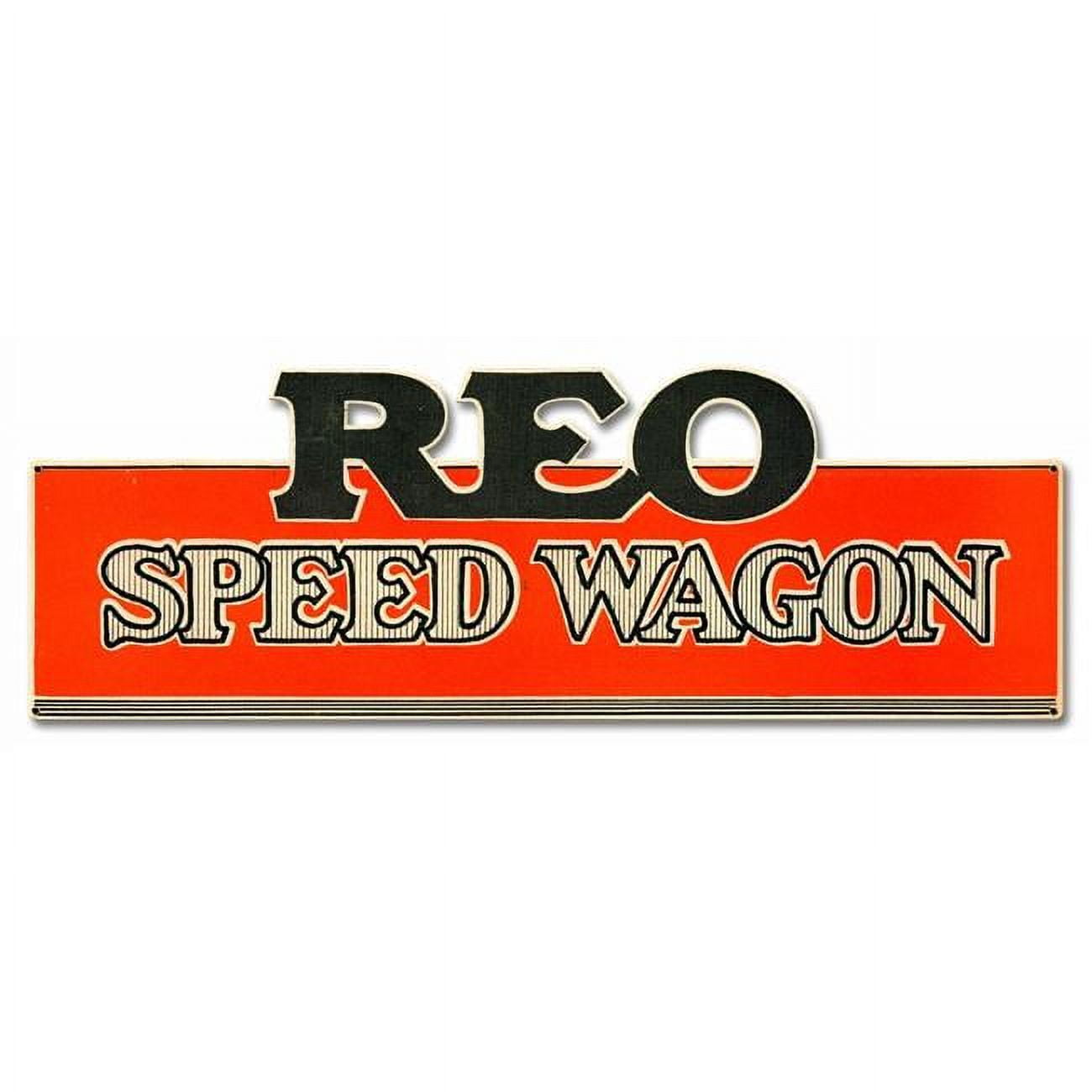 Pasttime Signs AMI015 25 x 9 in. Custom Shape - Red Speed Wagon Metal ...