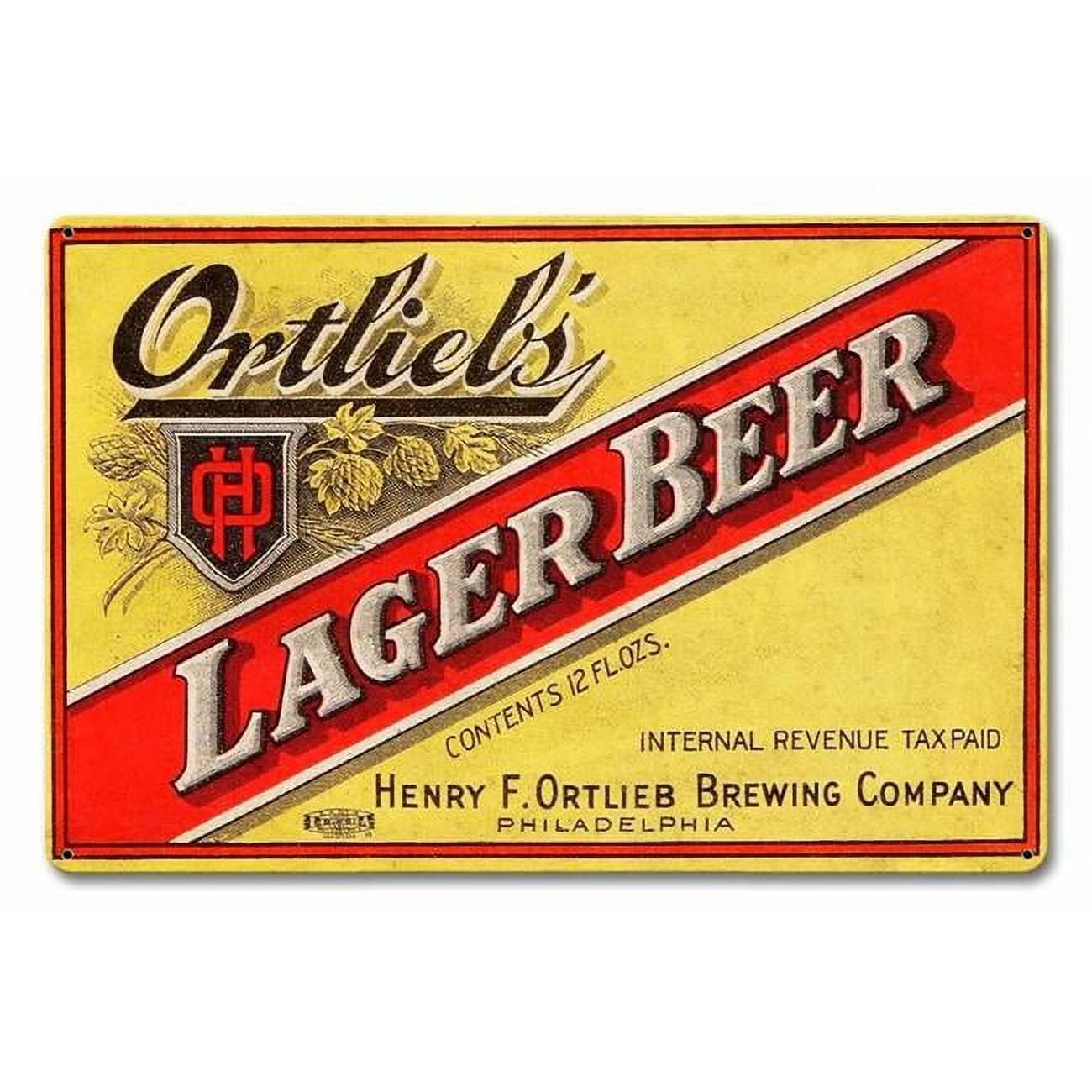Pasttime Signs AMI068 18 x 12 in. Ortliebs Lager Beer Sign - Walmart.com