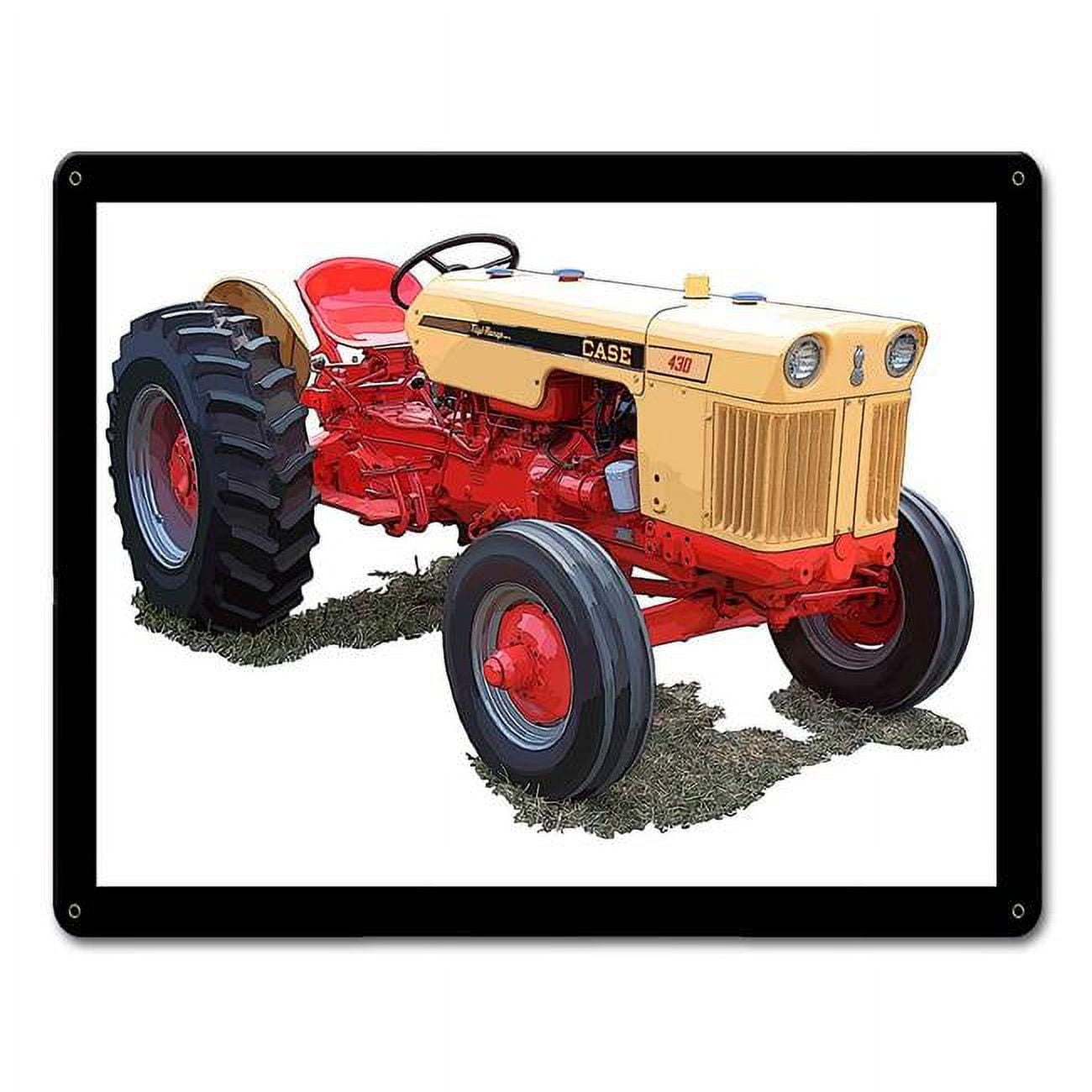Pasttime Signs AMI180 15 x 12 in. Case Model 430 Tractor Vintage Metal ...