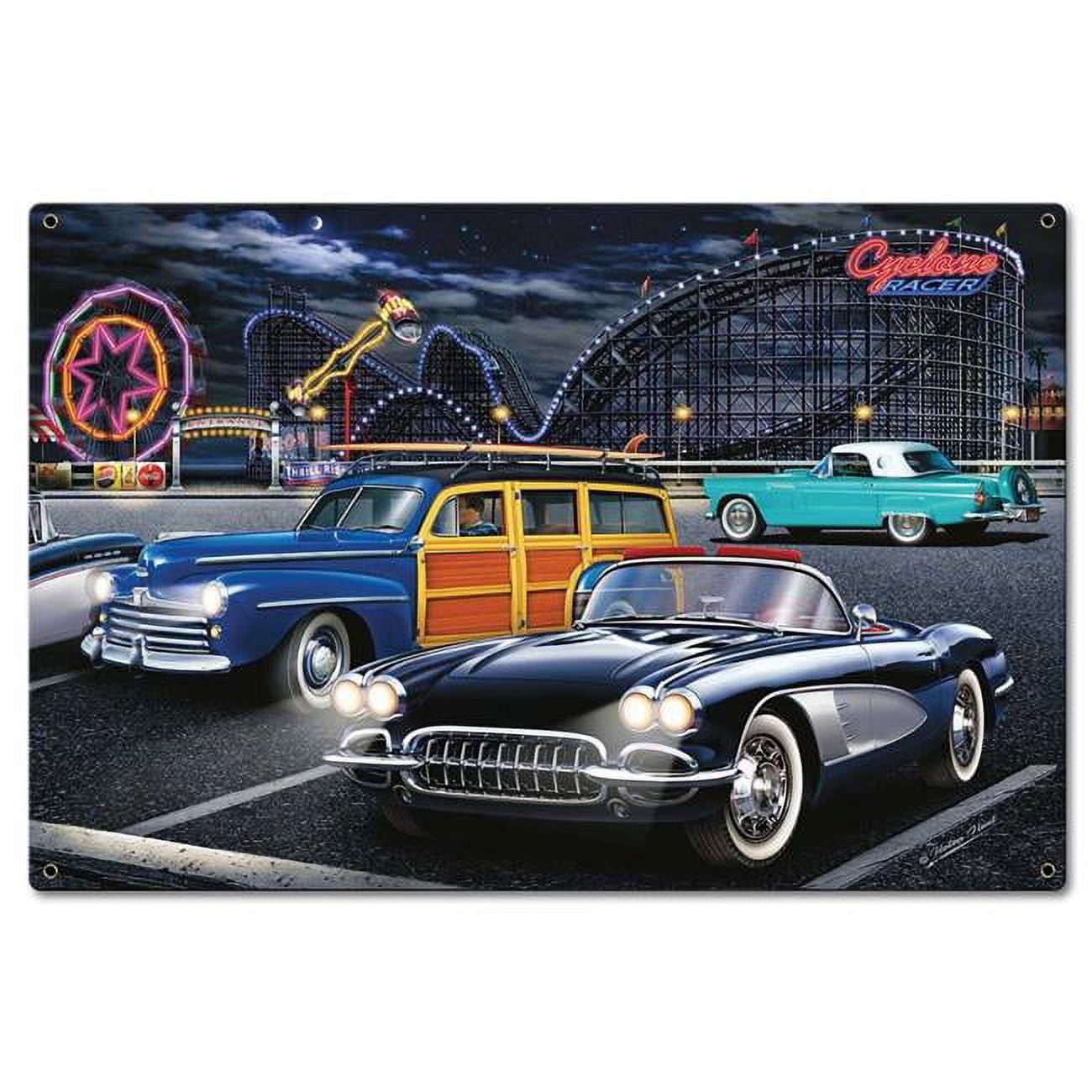 Pasttime Signs JGS025 Cyclone Racer Sign - 24 x 16 in. - Walmart.com