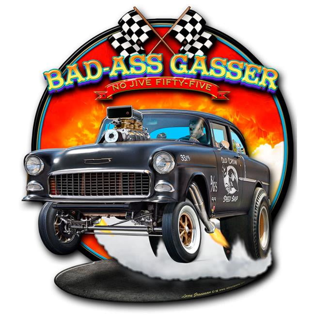 Pasttime Signs LG659 20 x 20 in. 3- D Gasser Metal Sign - Walmart.com