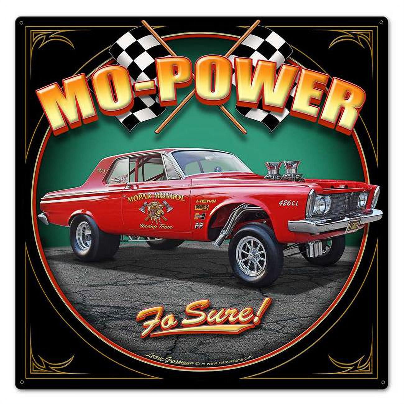 Pasttime Signs LGB422 24 x 24 in. Custom Shape - 1963 Plymouth Gasser ...