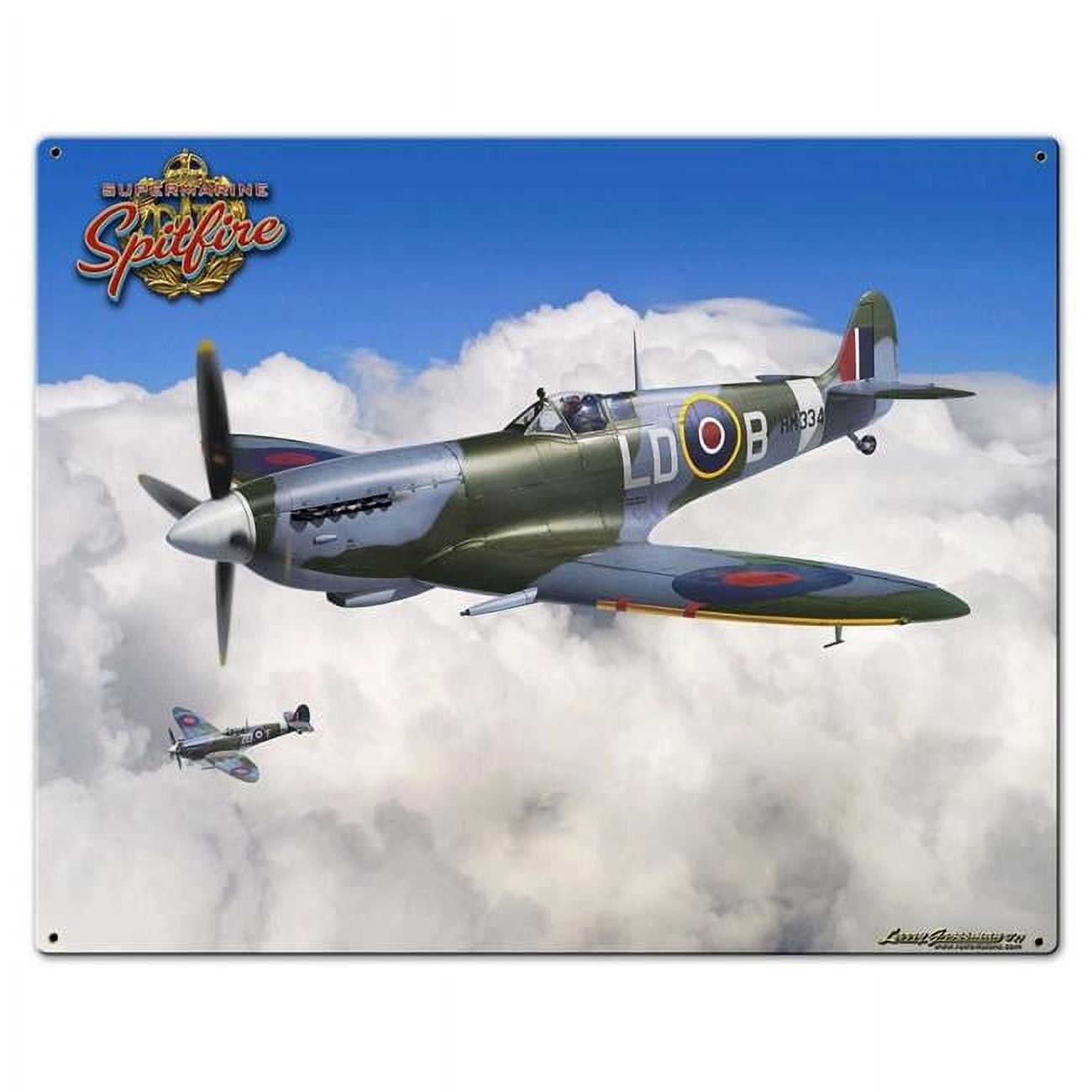 Pasttime Signs LGB428 30 x 24 in. Custom Shape - Spitfire Raf Fighter ...