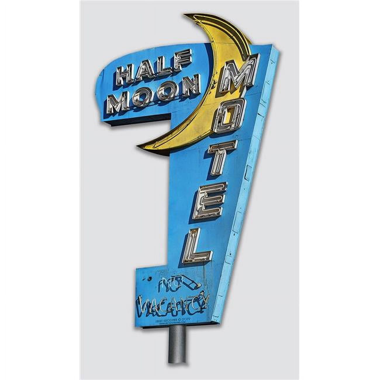 Pasttime Signs LGB452 15 x 27 in. Custom Shape - Half Moon Metal Sign ...