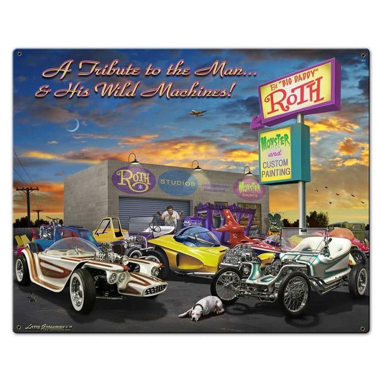 Pasttime Signs LGB473 30 x 24 in. Roth Studios Metal Sign - Walmart.com