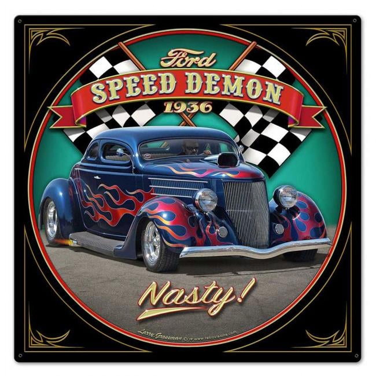 Pasttime Signs LGB507 24 x 24 in. 1936 Blown Coupe Vintage Sign ...